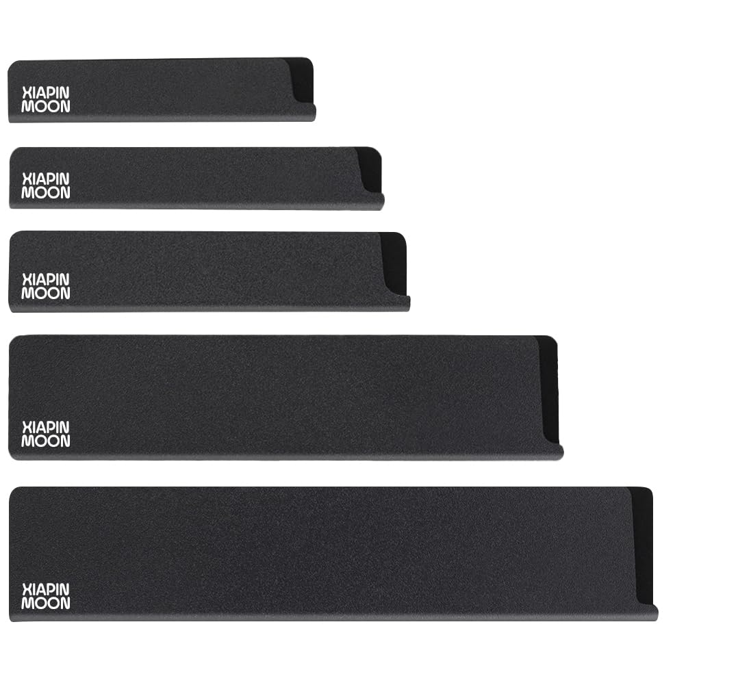 5-Piece Universal Knife Edge Guards ， More Durable, Gentle on Your Blades,BPA-Free Felt Lining Covers Are Non-Toxic and Abrasion Resistant - The chef's first choice - Knives Not Included