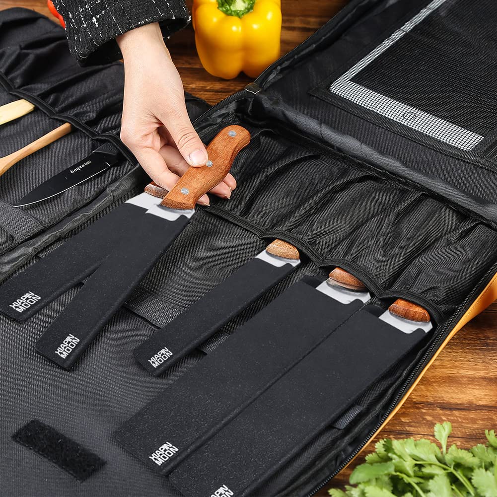 5-Piece Universal Knife Edge Guards , More Durable, Gentle on Your Blades,BPA-Free Felt Lining Covers Are Non-Toxic and Abrasion Resistant - The chef's first choice - Knives Not Included
