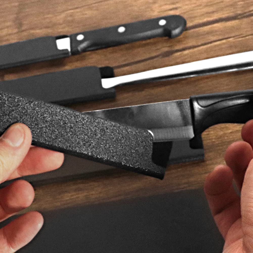 5-Piece Universal Knife Edge Guards , More Durable, Gentle on Your Blades,BPA-Free Felt Lining Covers Are Non-Toxic and Abrasion Resistant - The chef's first choice - Knives Not Included