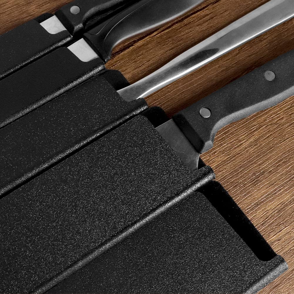 5-Piece Universal Knife Edge Guards , More Durable, Gentle on Your Blades,BPA-Free Felt Lining Covers Are Non-Toxic and Abrasion Resistant - The chef's first choice - Knives Not Included