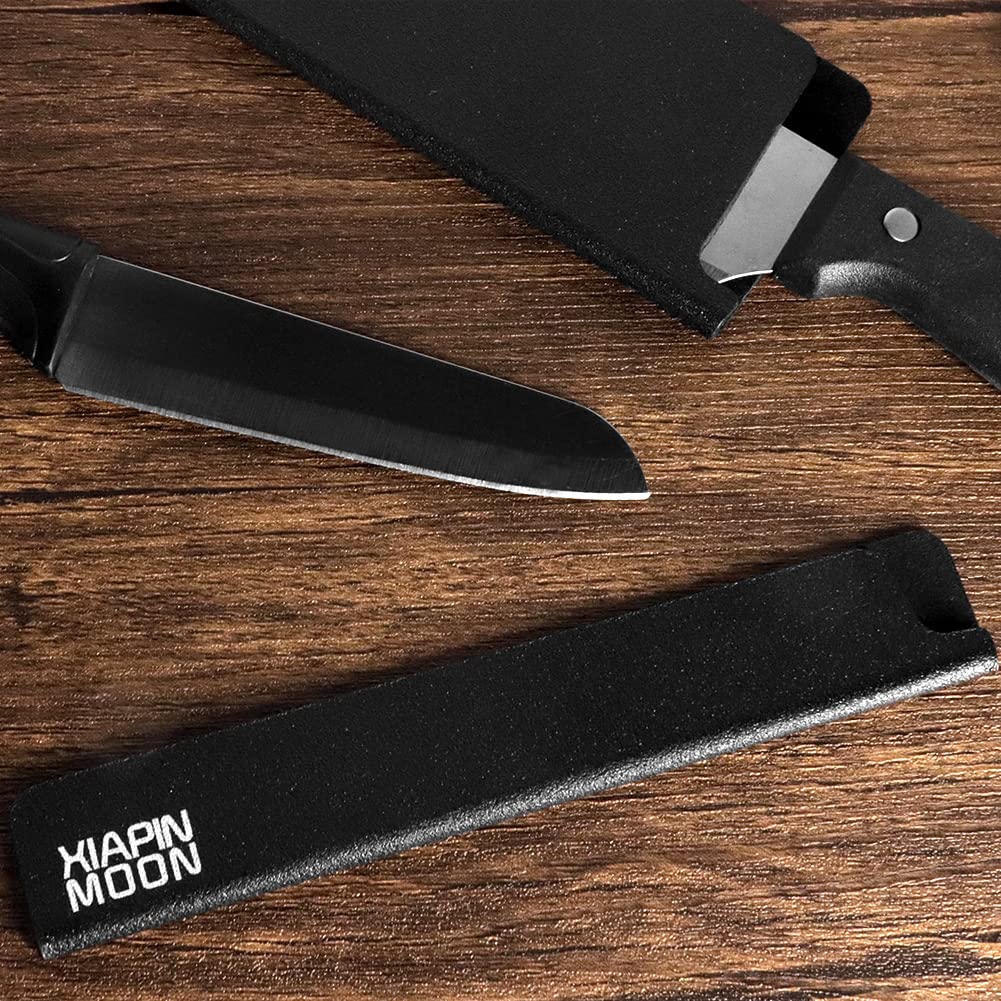 5-Piece Universal Knife Edge Guards , More Durable, Gentle on Your Blades,BPA-Free Felt Lining Covers Are Non-Toxic and Abrasion Resistant - The chef's first choice - Knives Not Included