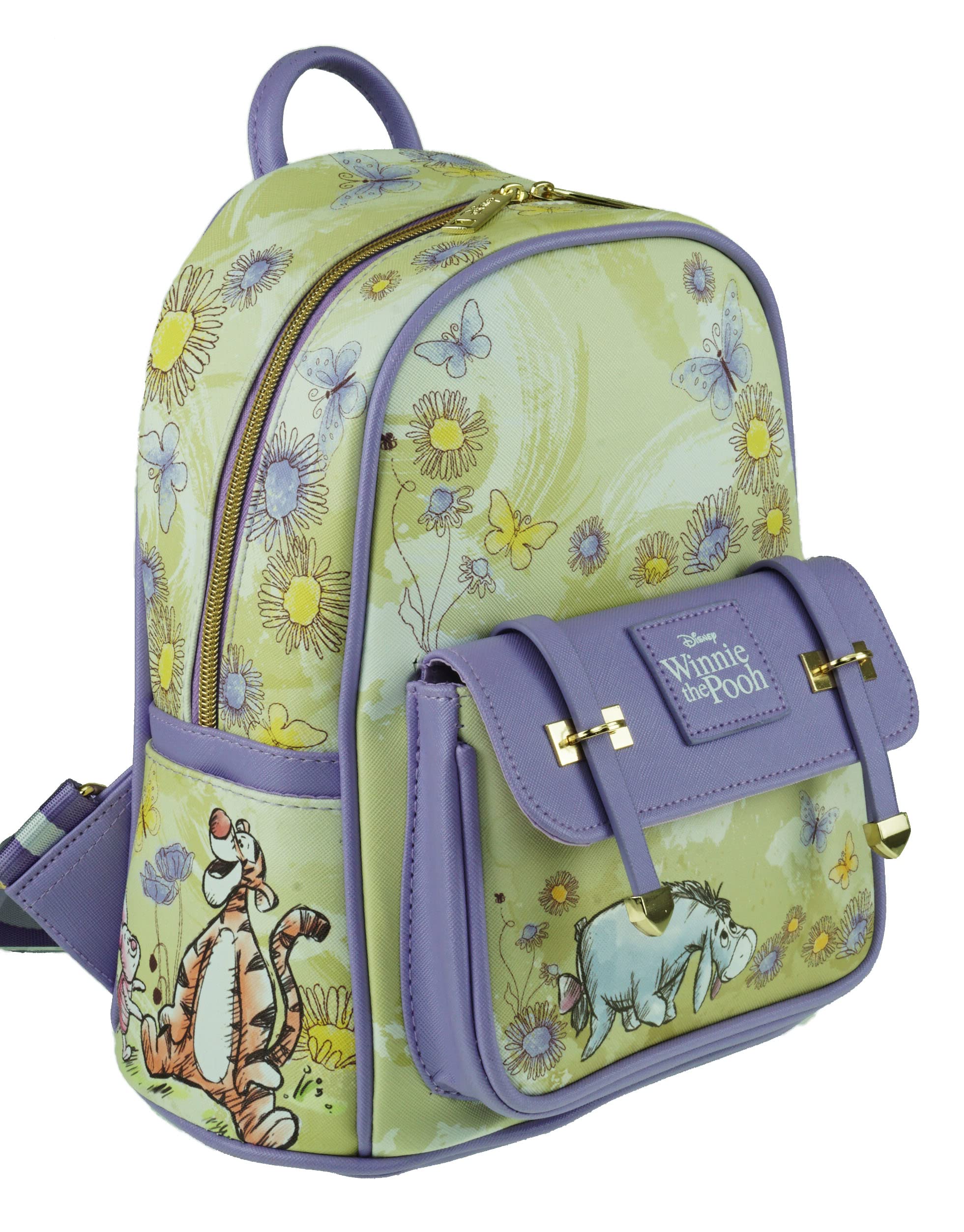 KBNL Eeyore 11inch Faux Leather Mini Backpack - A21775,Multicoloured,Medium
