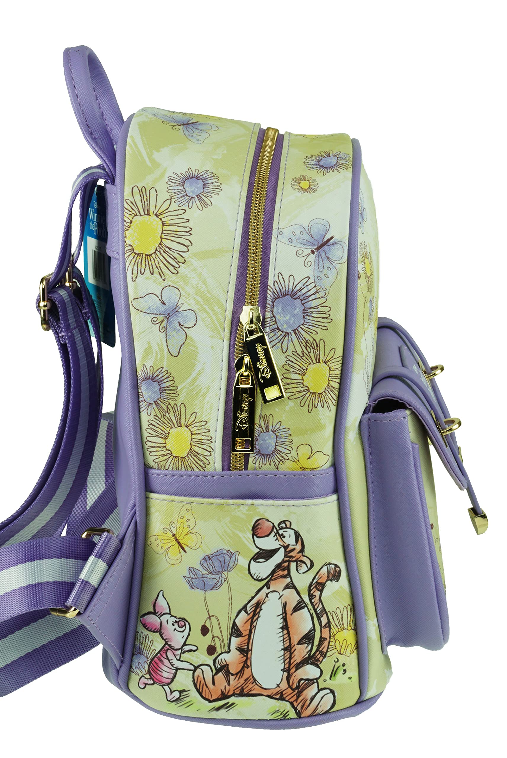 KBNL Eeyore 11inch Faux Leather Mini Backpack - A21775,Multicoloured,Medium