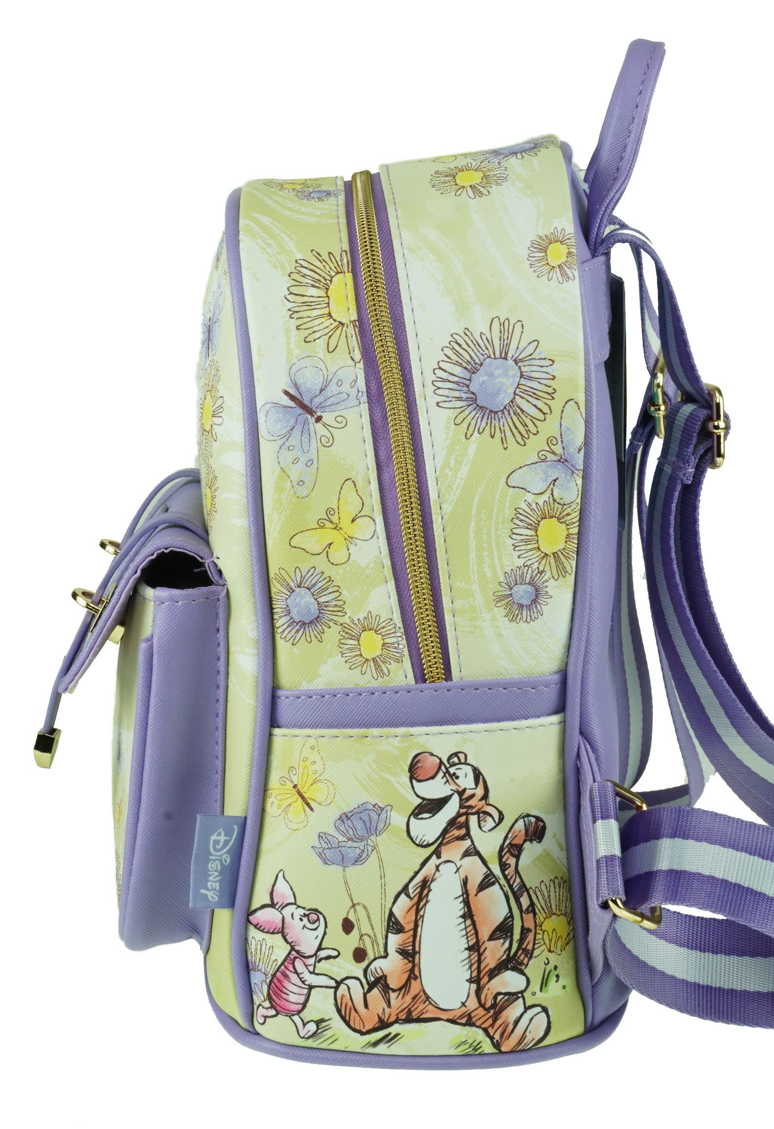 KBNL Eeyore 11inch Faux Leather Mini Backpack - A21775,Multicoloured,Medium