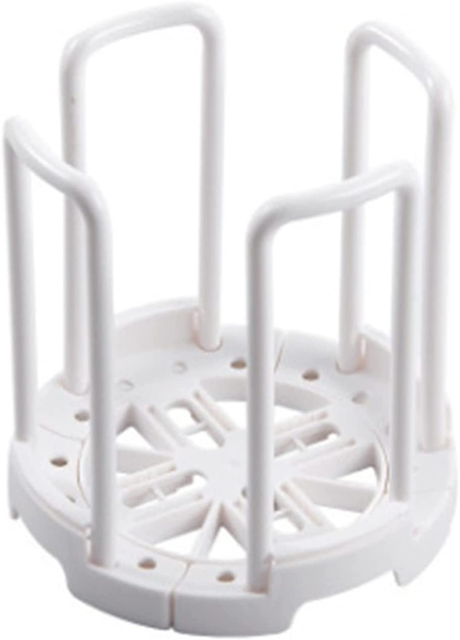 ERDONE Retractable Kitchen Organizer Bowl Holder, Bowl Rack,Multipurpose Creative Dishdrying Rack, Tableware Storage Small Plate Rack,or Stacking Bowls and Small Plate,White