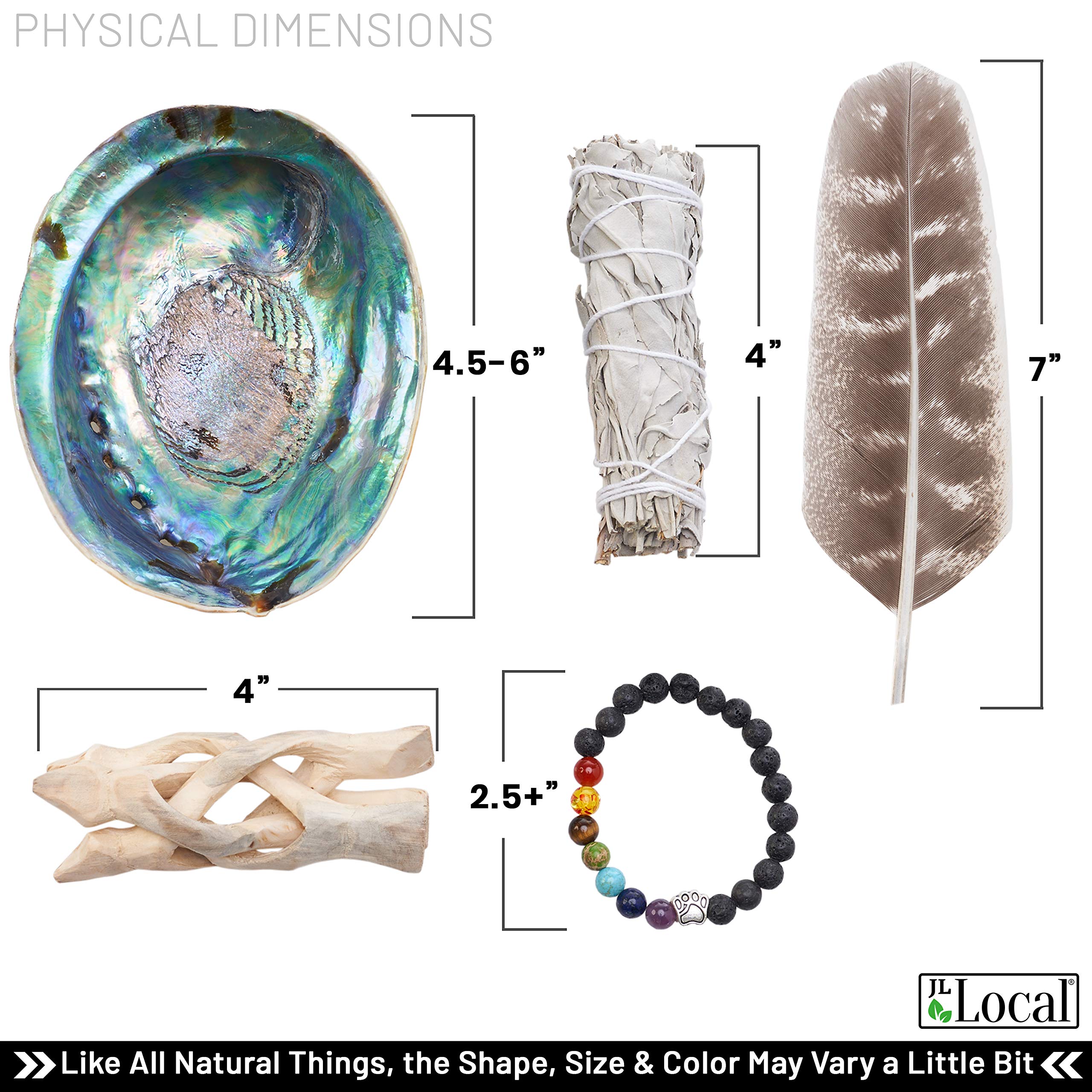 White Sage Smudging Kit Smudge Stick Gift Kit + Instructions & Blessings (Beginner's Kit)