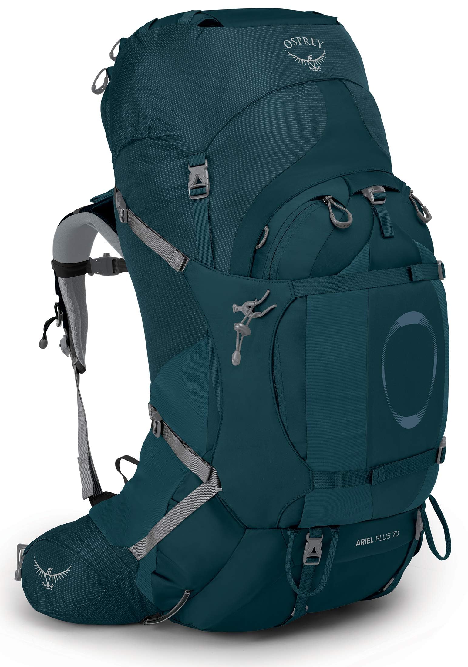 Osprey Ariel Plus 70 Women's Backpacking Backpack, Night Jungle Blue, X-Small/Small