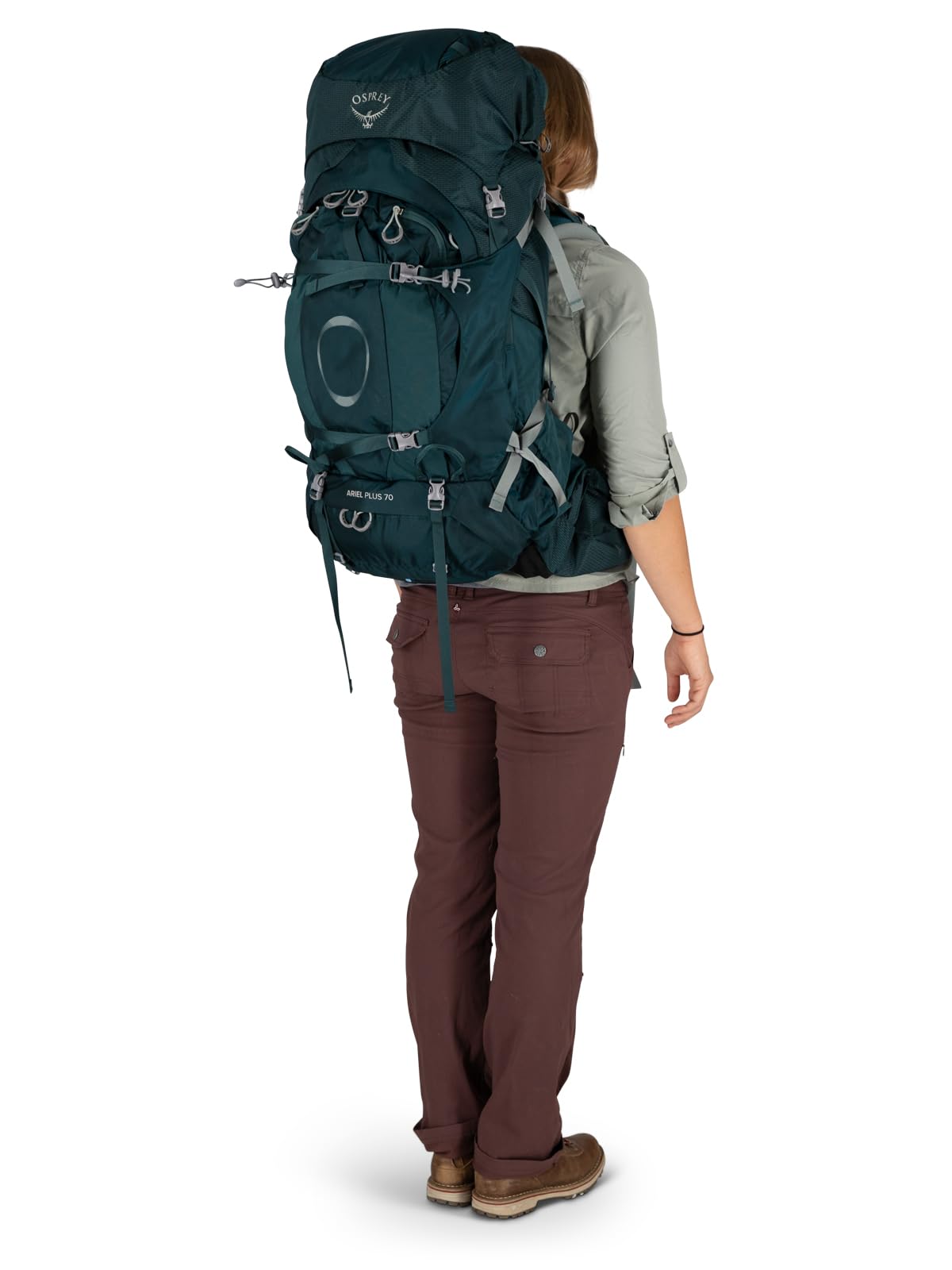 Osprey Ariel Plus 70 Women's Backpacking Backpack, Night Jungle Blue, X-Small/Small