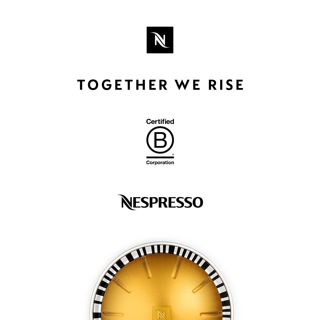 Nespresso Vertuo Fortado Decaffeinato, Gran Lungo, 30 Count Coffee Capsules (VERTUO ONLY)
