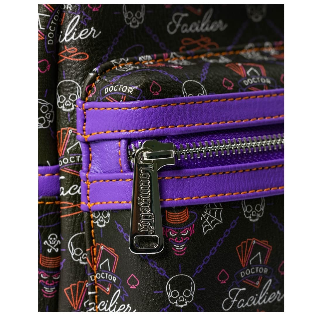 Loungefly x Disney Villains Dr Facilier AOP Mini Backpack Purple