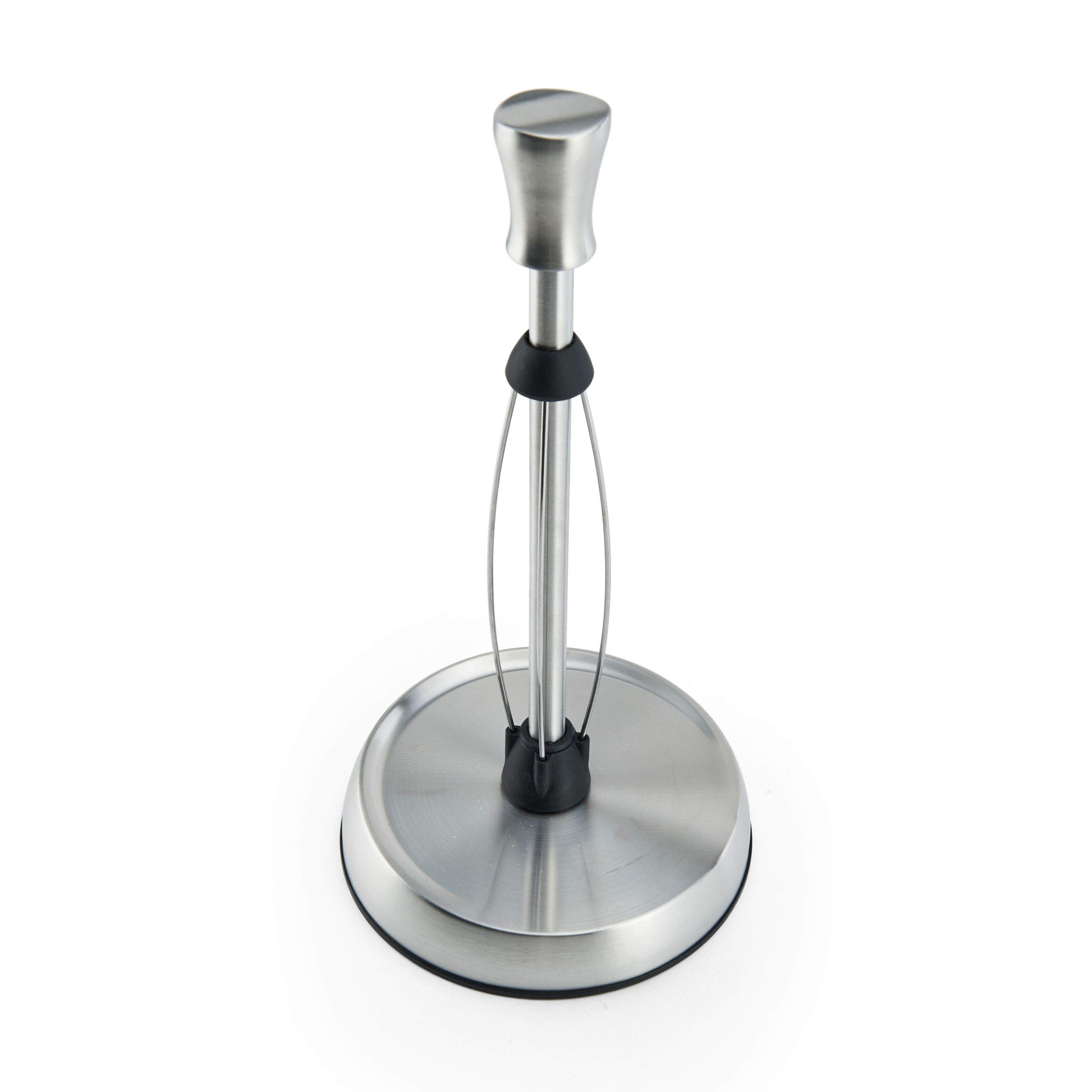 Farberware Perfect Tear Brushed Stainless Steel Wave Paper Towel Holder, 14-inch