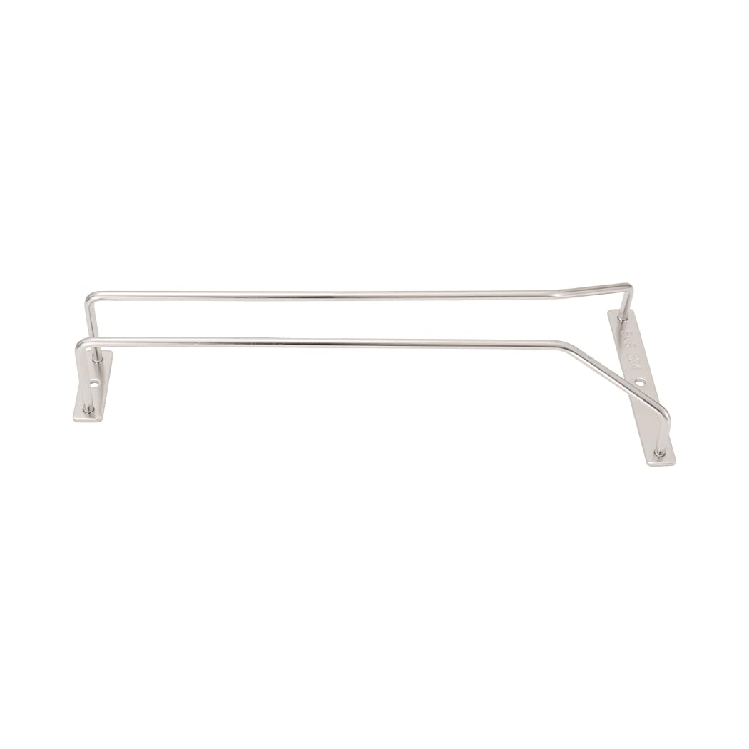 Dianoo Stemware Racks 2 Pack, 27.5cm Stainless Steel Wine Glass Racks Under Cabinet Wine Glass Holder Stemware Hanging Racks, Wire Wine Glass Hanger