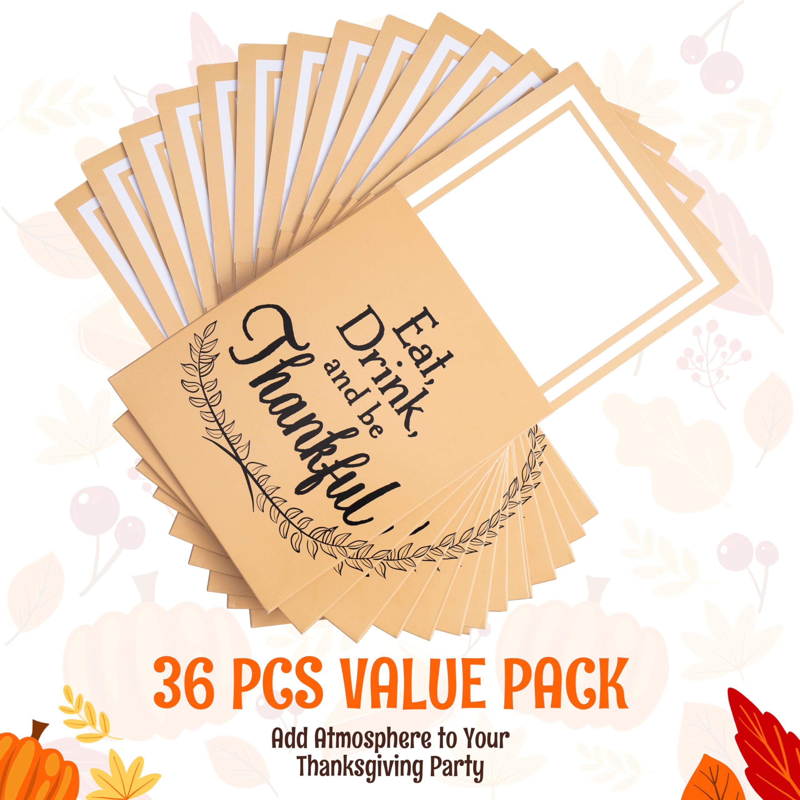 JOYIN 36 Thanksgivng Turkey Cutlery Decorative Utensil Holder for Autumn Fall Harvest Party Favor Supply Dinner Table Decor.