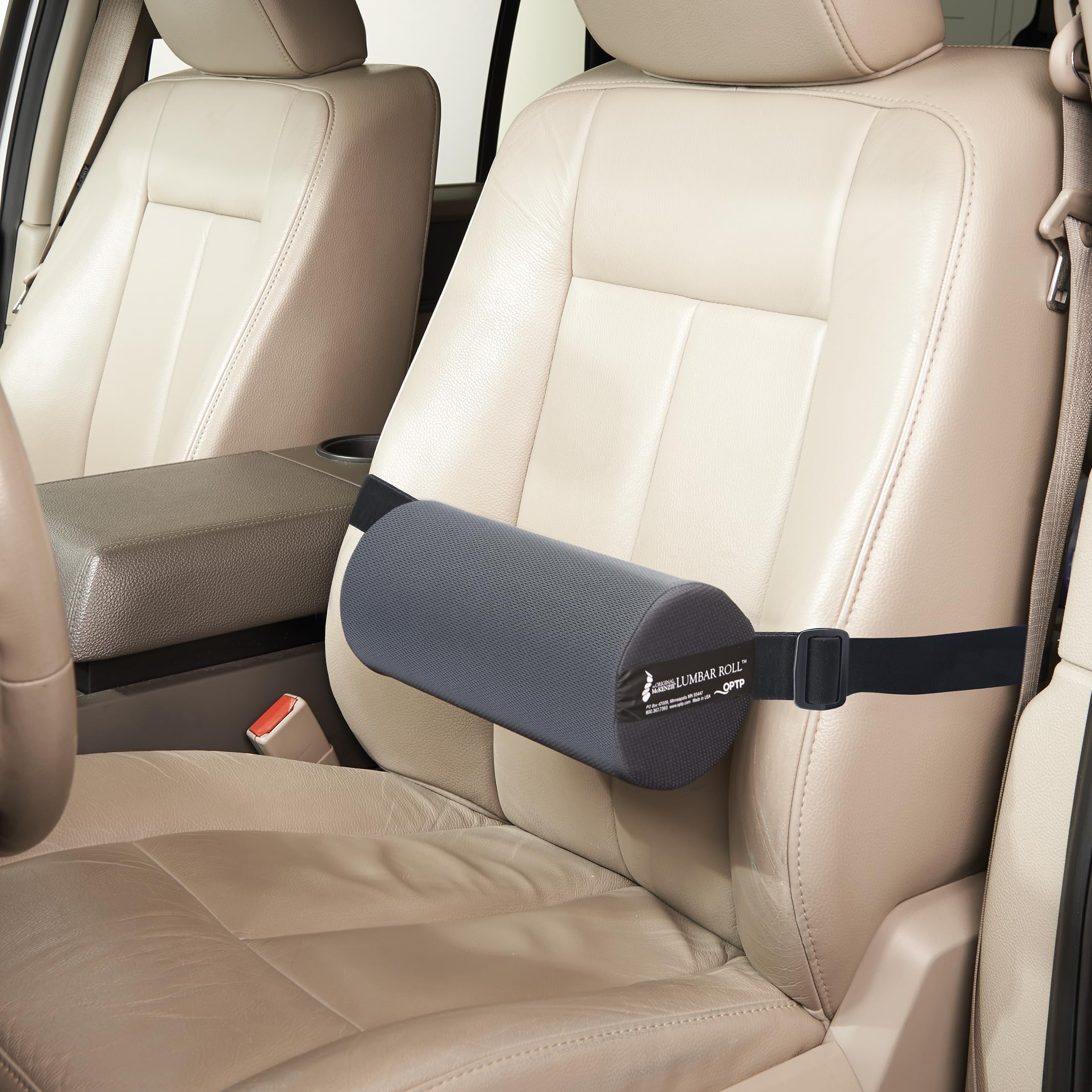 The Original McKenzie Lumbar Roll by OPTP - Low Back Support for Office Chairs and Car Seats