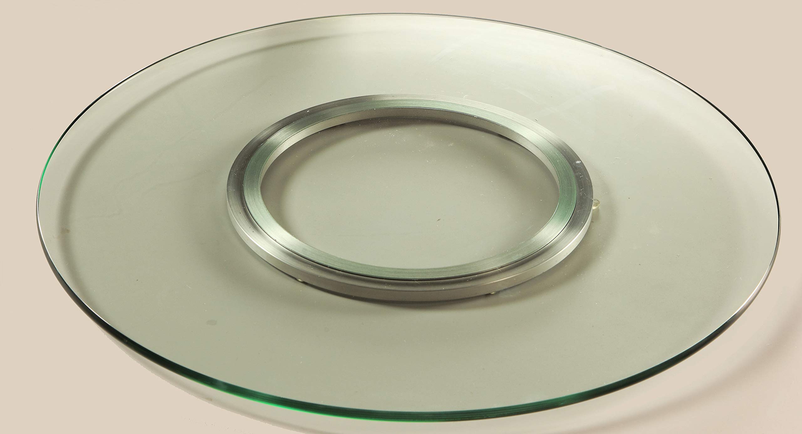 MILAN Glass Lazy Susan, 24", Clear