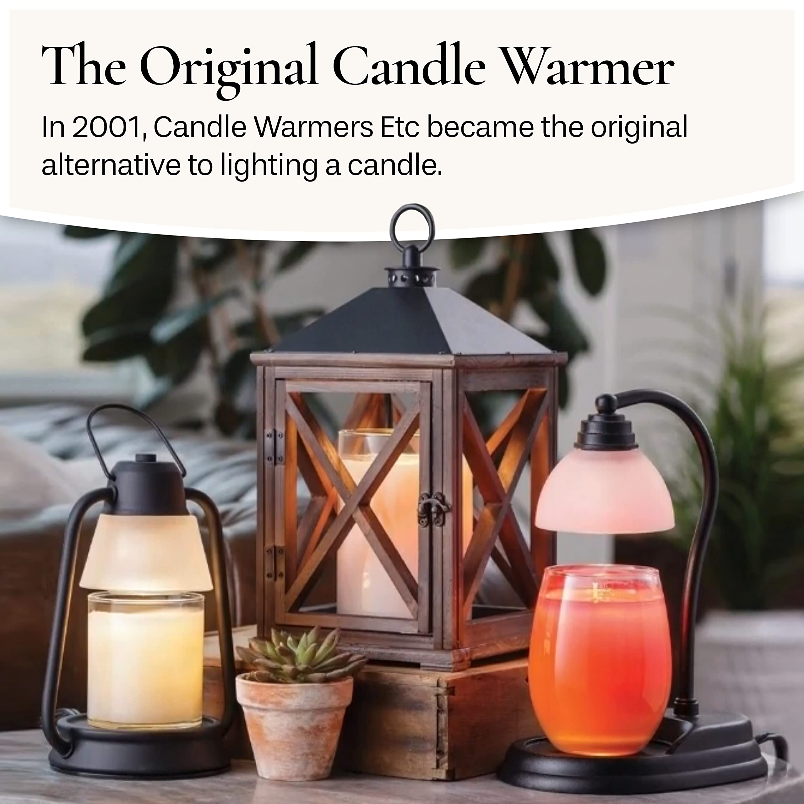 CANDLE WARMERS ETC. Auto Shutoff Candle Warmer, White