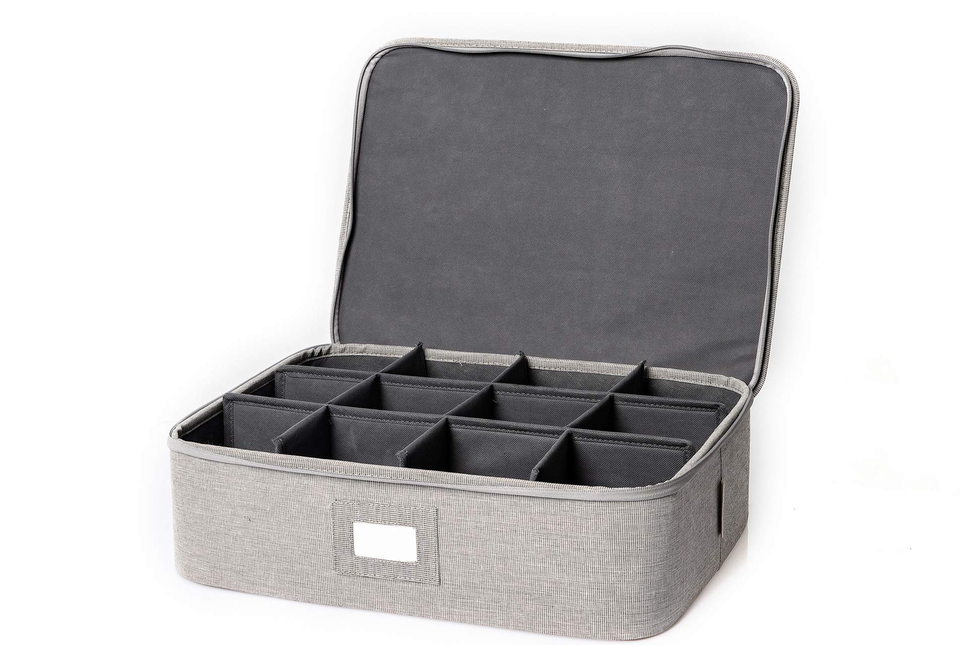 In This Space 12 Divider Storage Organizer for Small Teacups and China