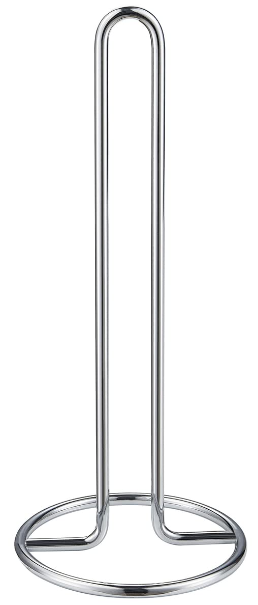 Vinobbi Paper Towel Rack Holder Simply Stand Use on Countertop, Kitchen and Bathroom, Chrome