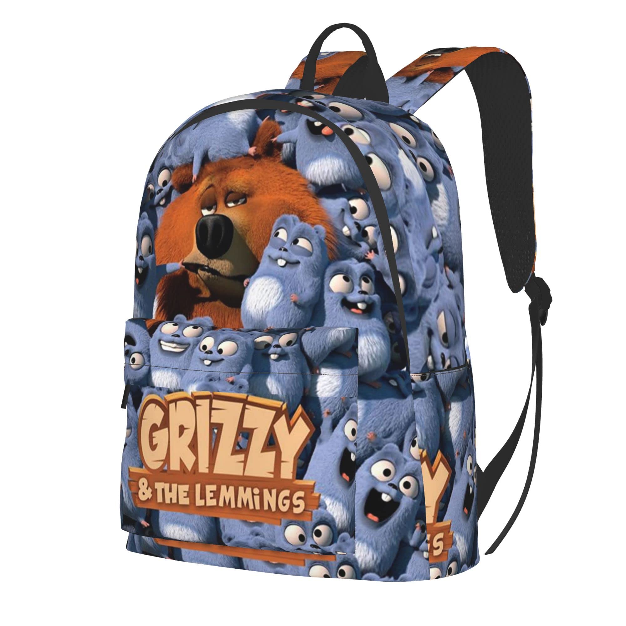 Grizzy and The Lemmings Backpack for Men Women Casual Daypack Travel Laptop Backpack Multifunction Bag 16 inch(style2)