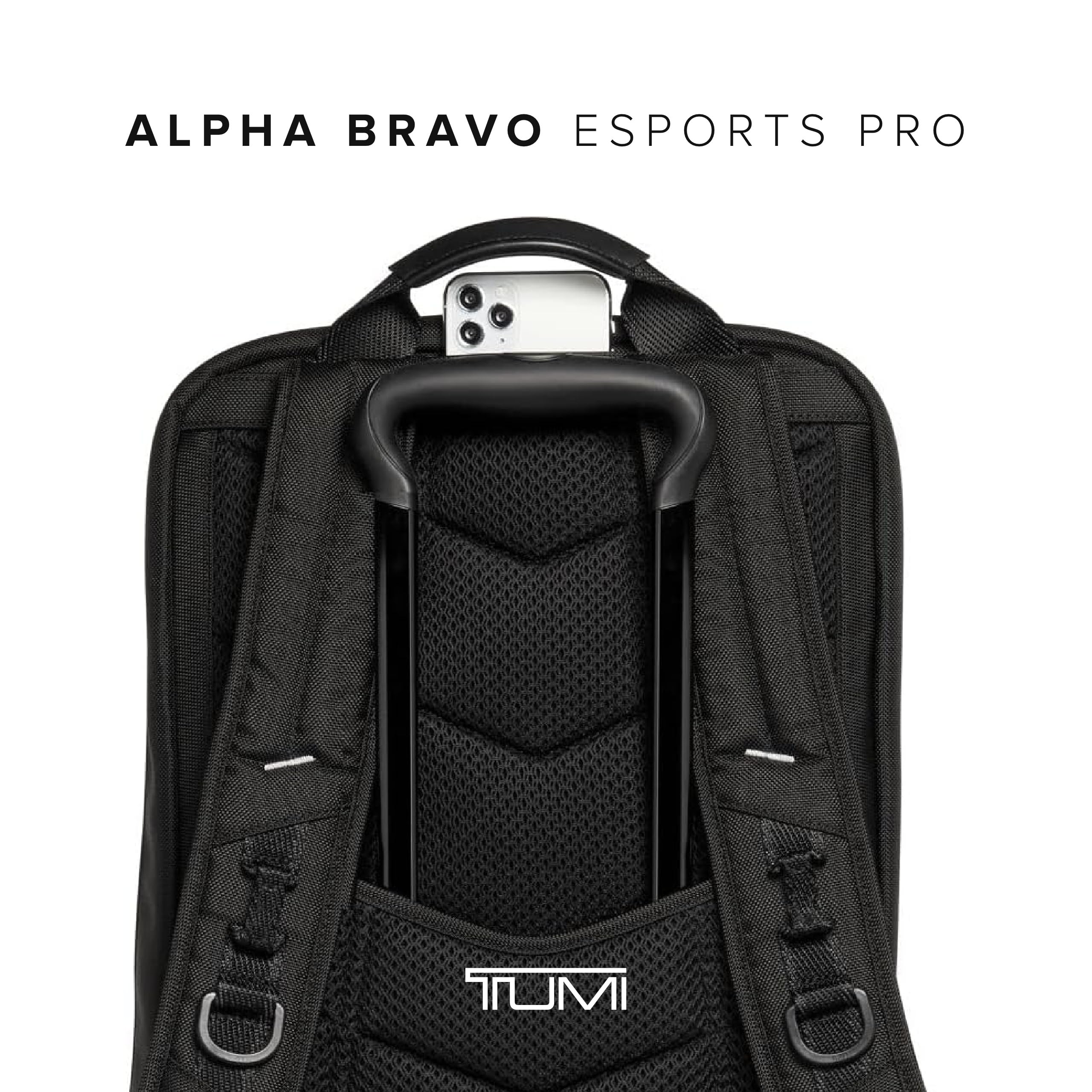 TUMI Men's Esports Pro 17 Backpack, Black, One Size
