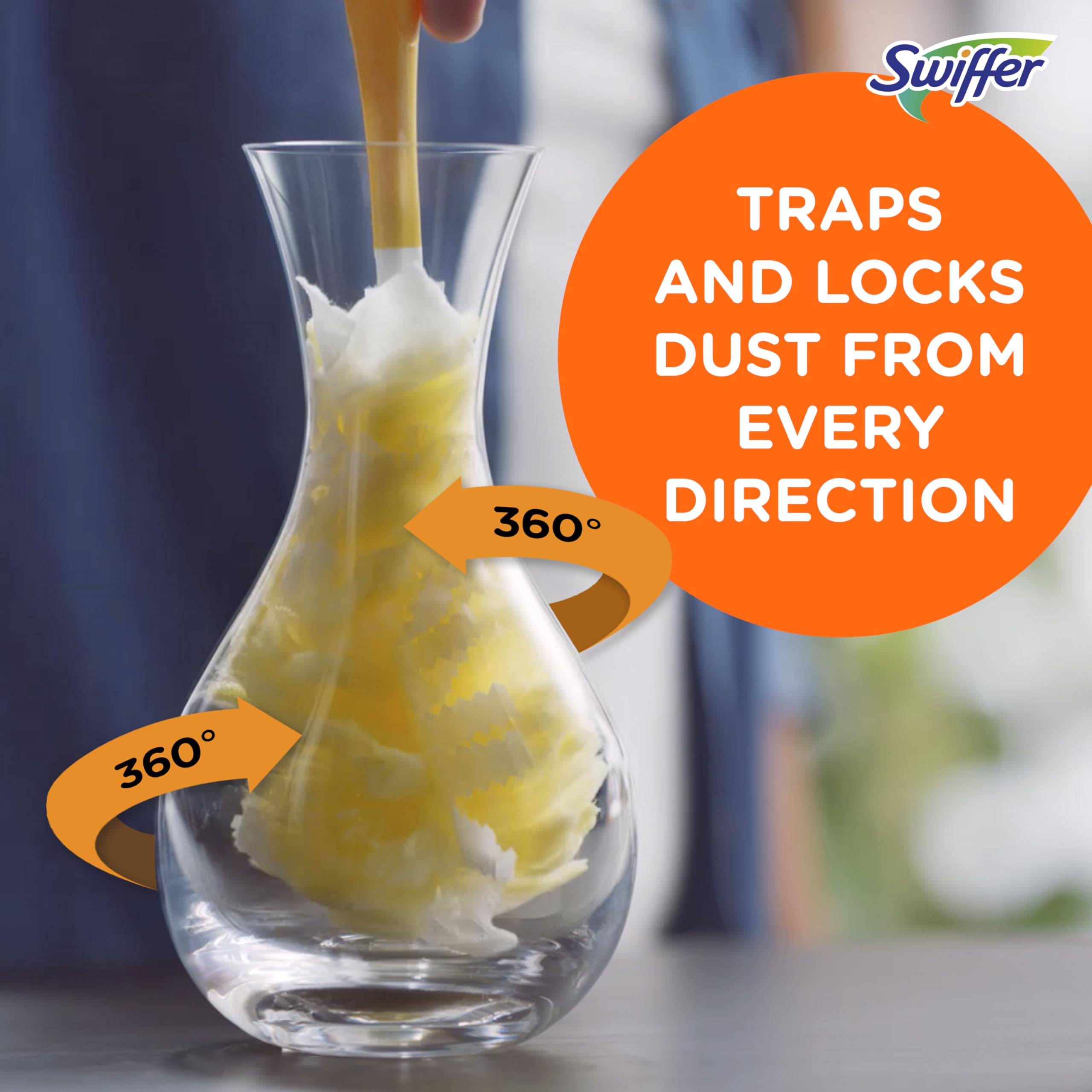Swiffer 360 Dusters Extendable Handle Starter Kit, 3 Count Duster Refill