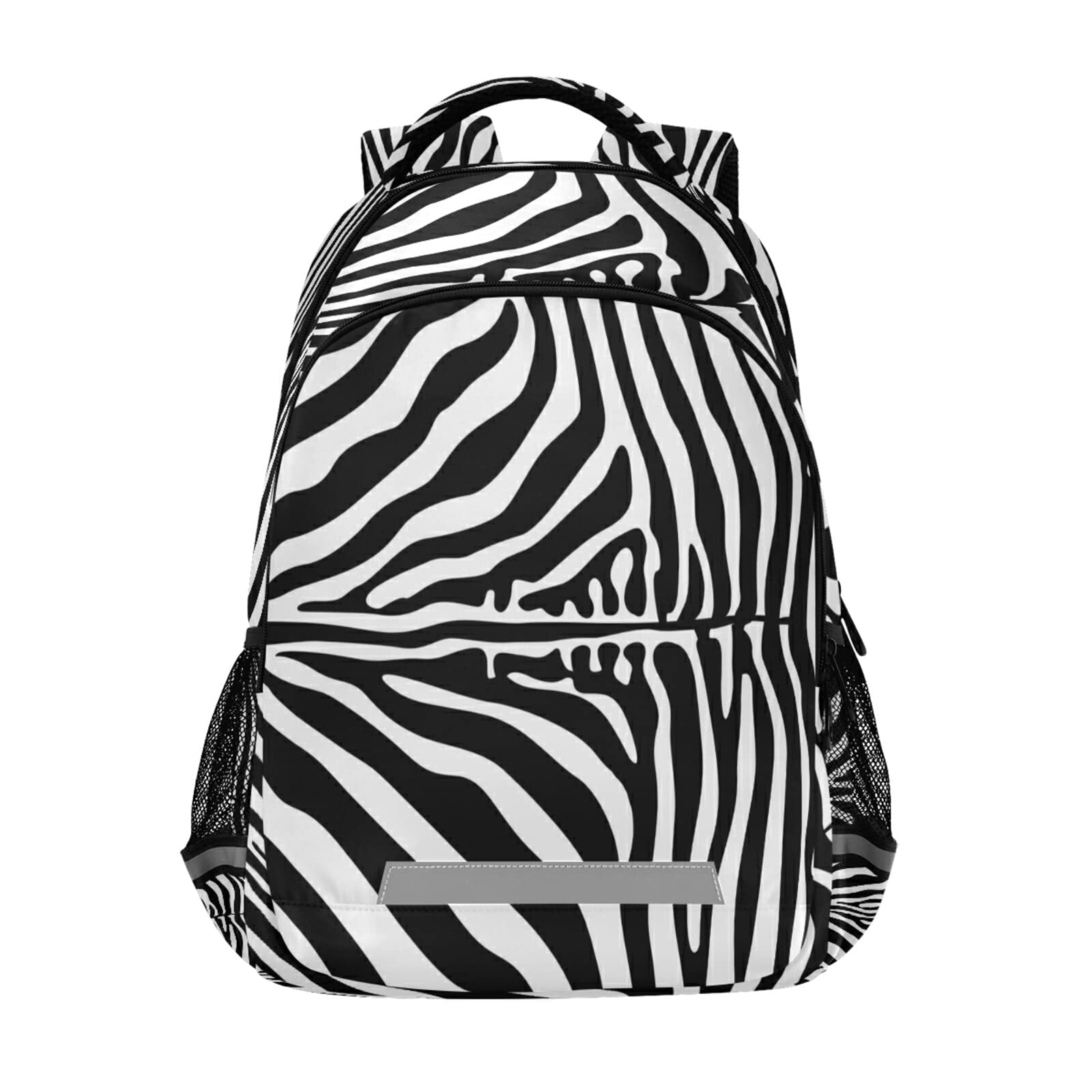 Animal Zebra Print Backpacks Travel Laptop Daypack School Book Bag for Men Women Teens Kids