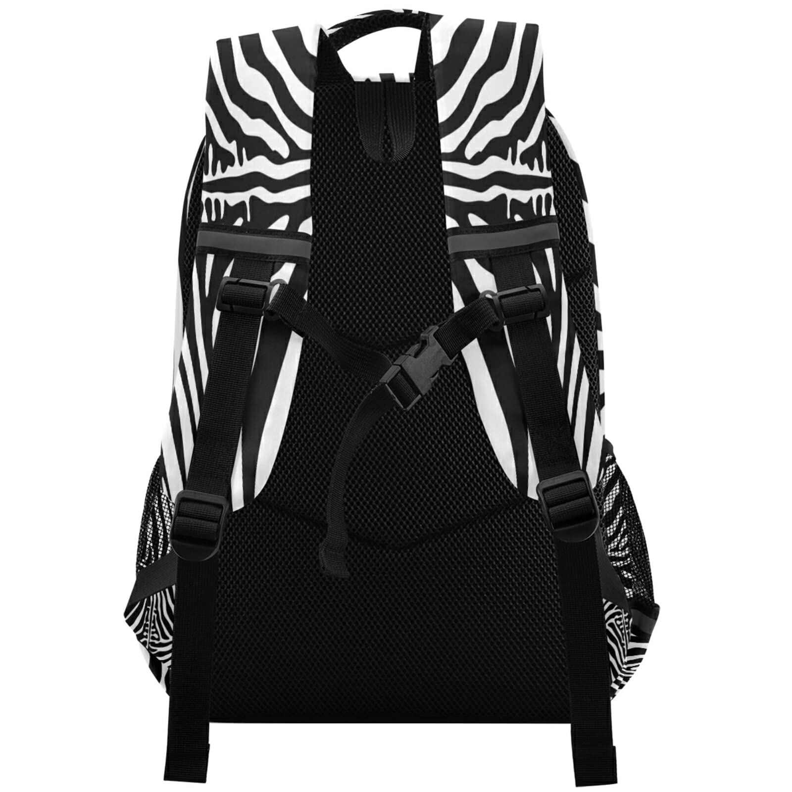 Animal Zebra Print Backpacks Travel Laptop Daypack School Book Bag for Men Women Teens Kids