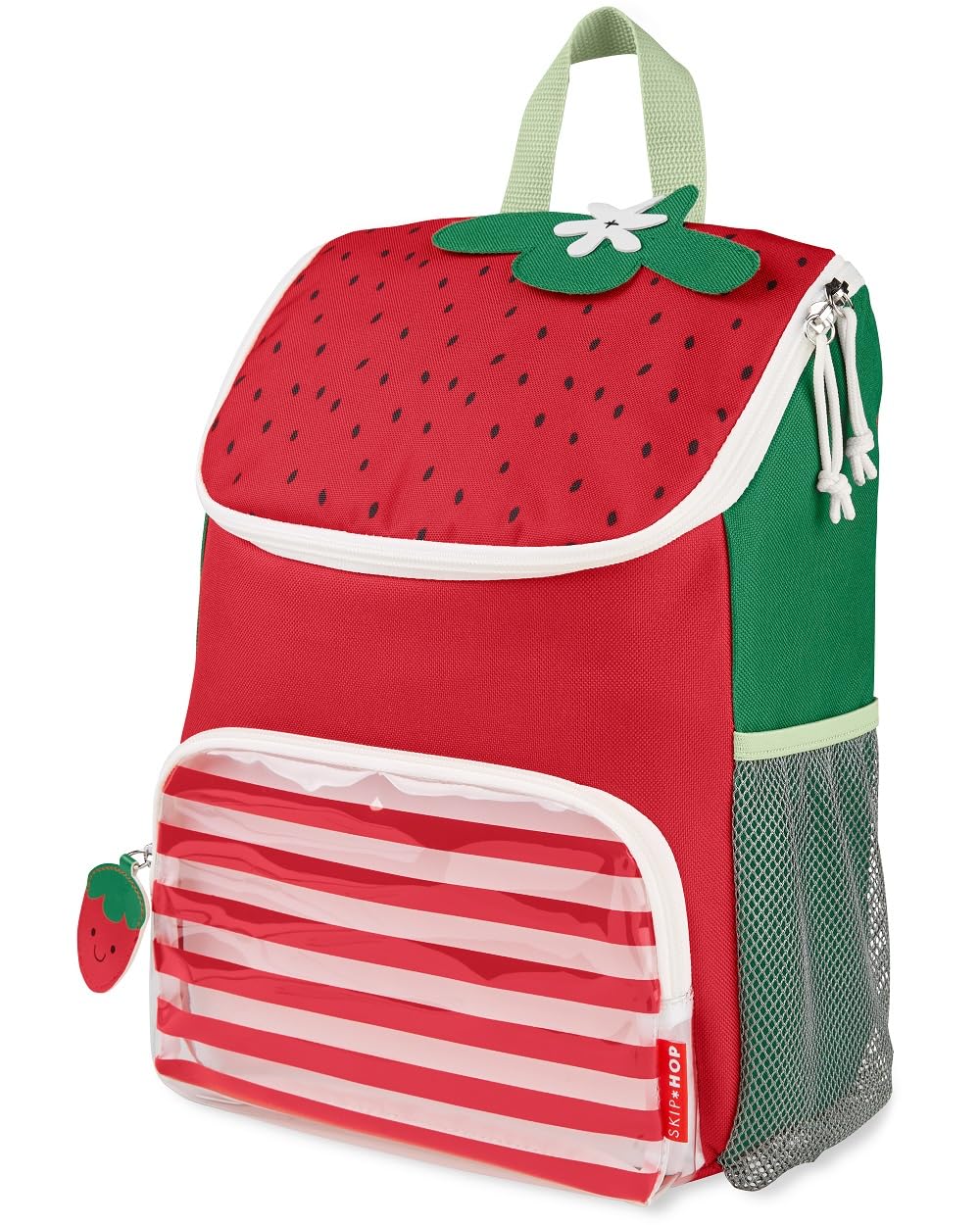 Skip Hop Back to School Big Kid Backpack and Mealtime Set, Strawberry
