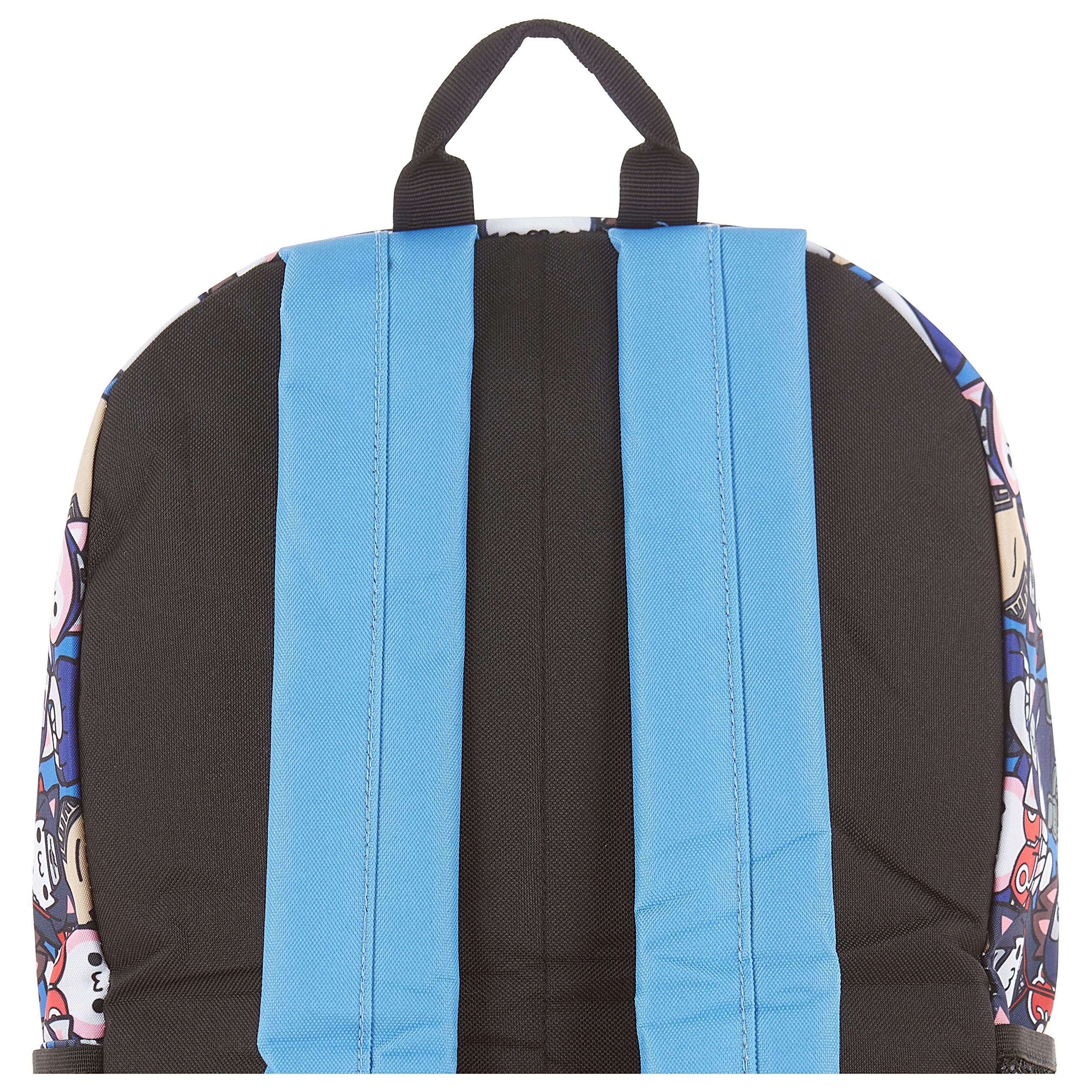 Naruto Cat Nyaruto! Allover Backpack Defense Battle of Konoha Bookbag - Nyaruto! Knapsack for All (Blue)