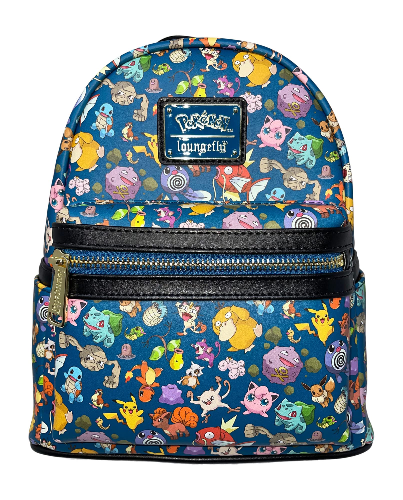 Loungefly Pokemon First Generation Printed Mini Backpack (Navy, One Size)