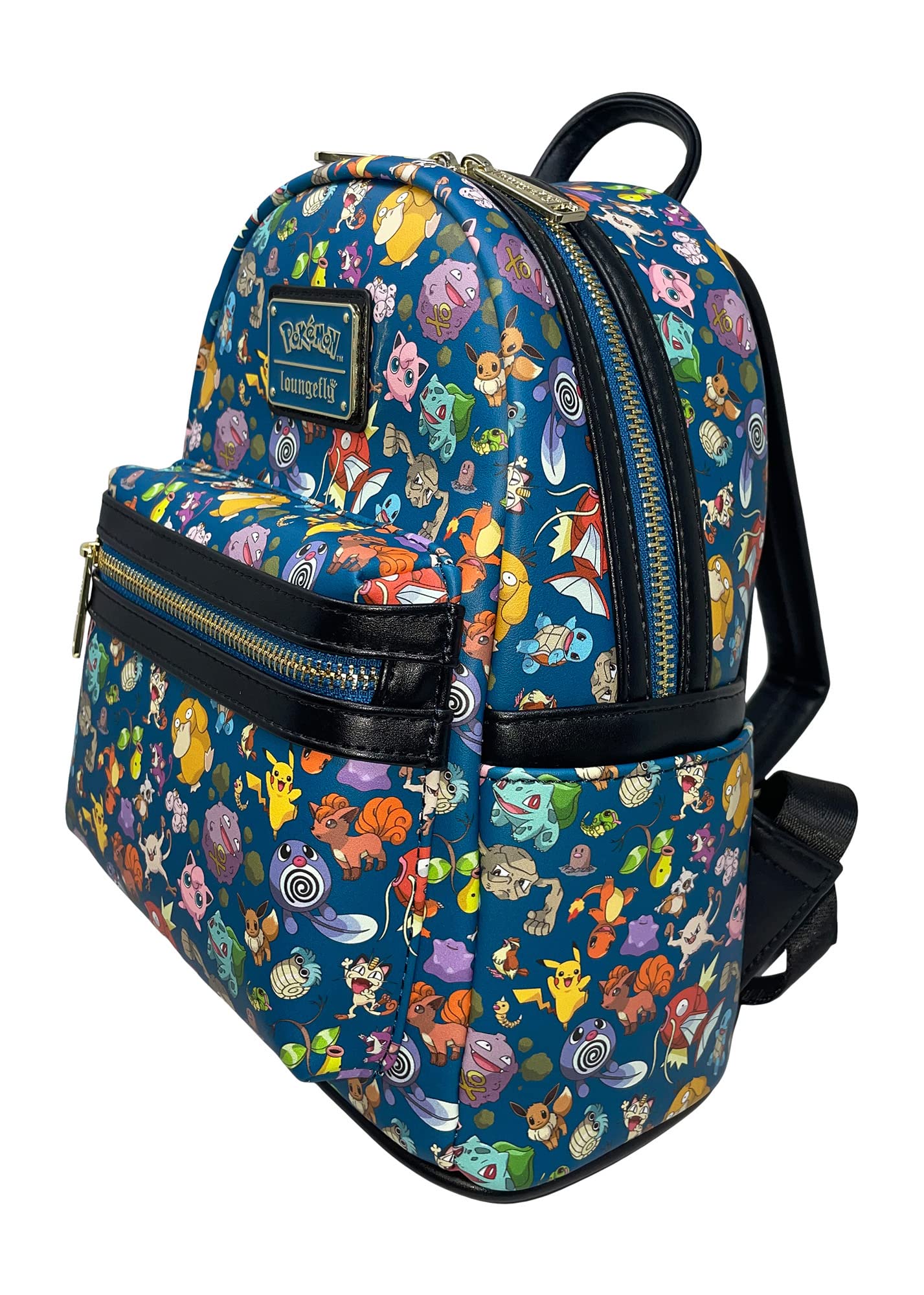 Loungefly Pokemon First Generation Printed Mini Backpack (Navy, One Size)