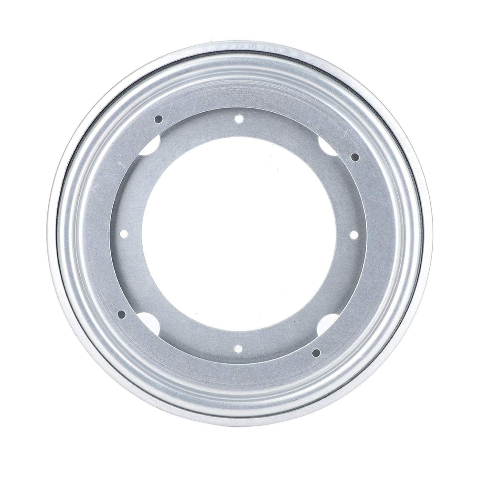 Rotating Swivel Turntable Plate Heavy Duty Round Shape Galvanized Lazy Susan Bearing for Kitchen Shelves Book(8 inch-Sliver)