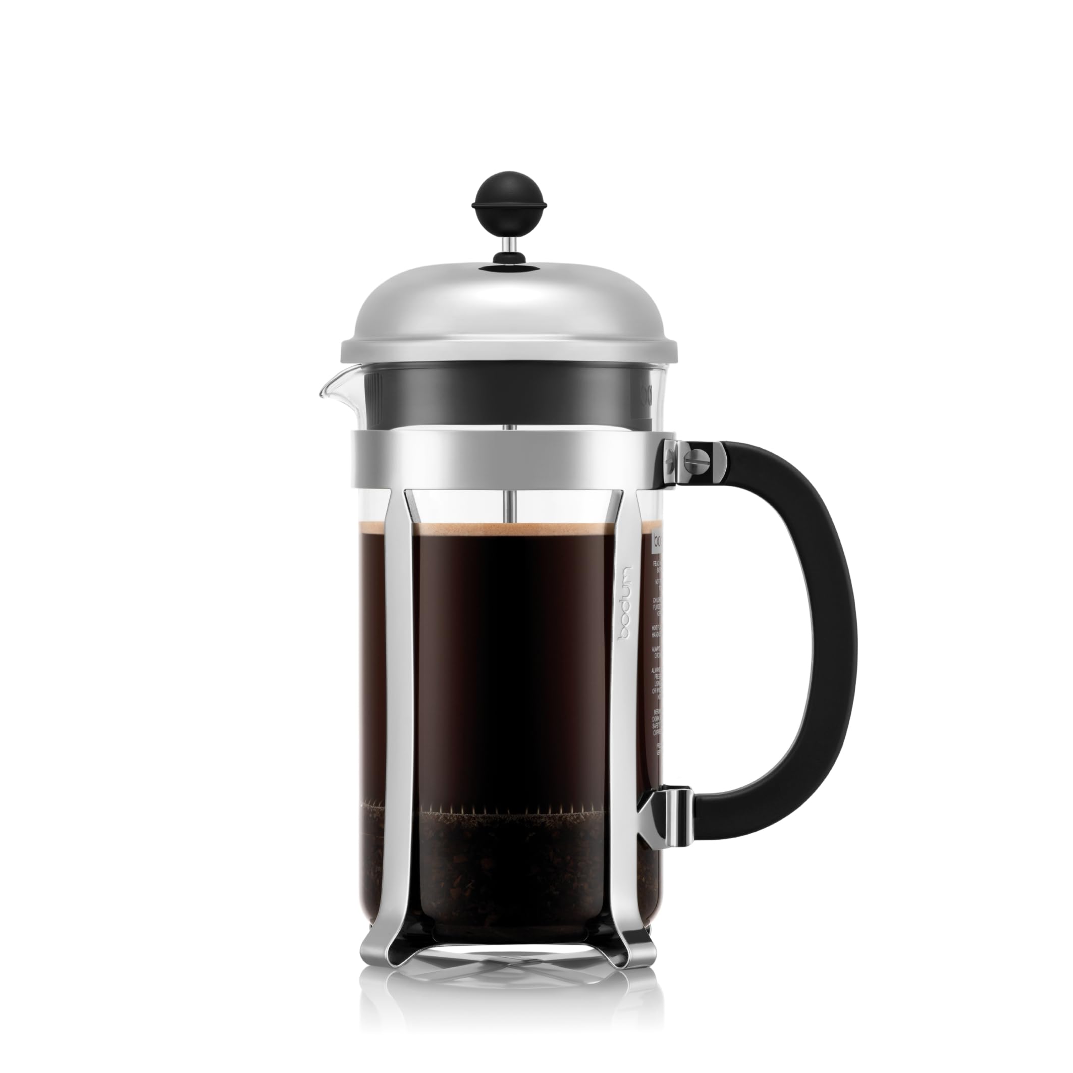 Bodum 1928-16US4 Chambord French Press Coffee Maker, 1 Liter, 34 Ounce, Chrome