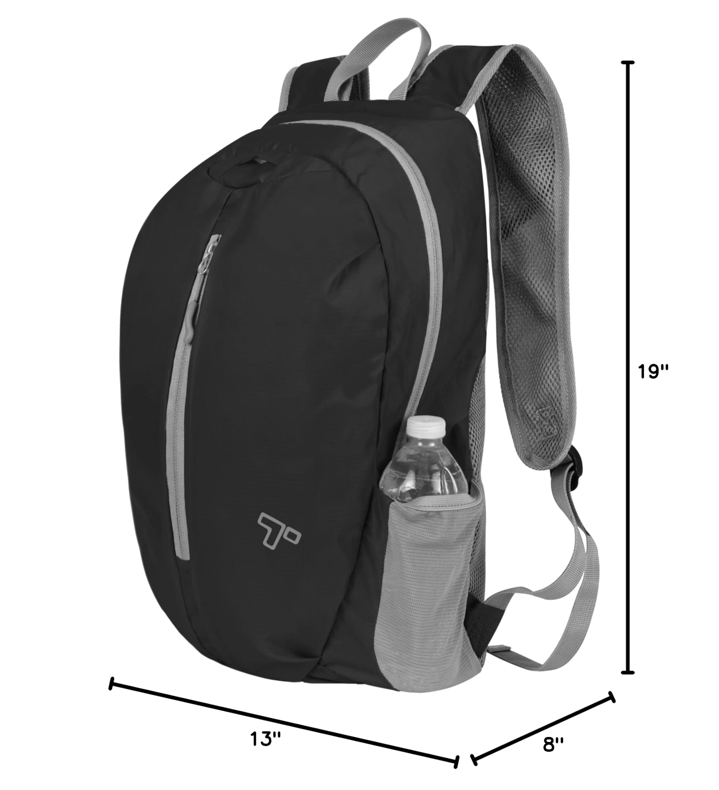 Travelon Packable Backpack, Black, One Size