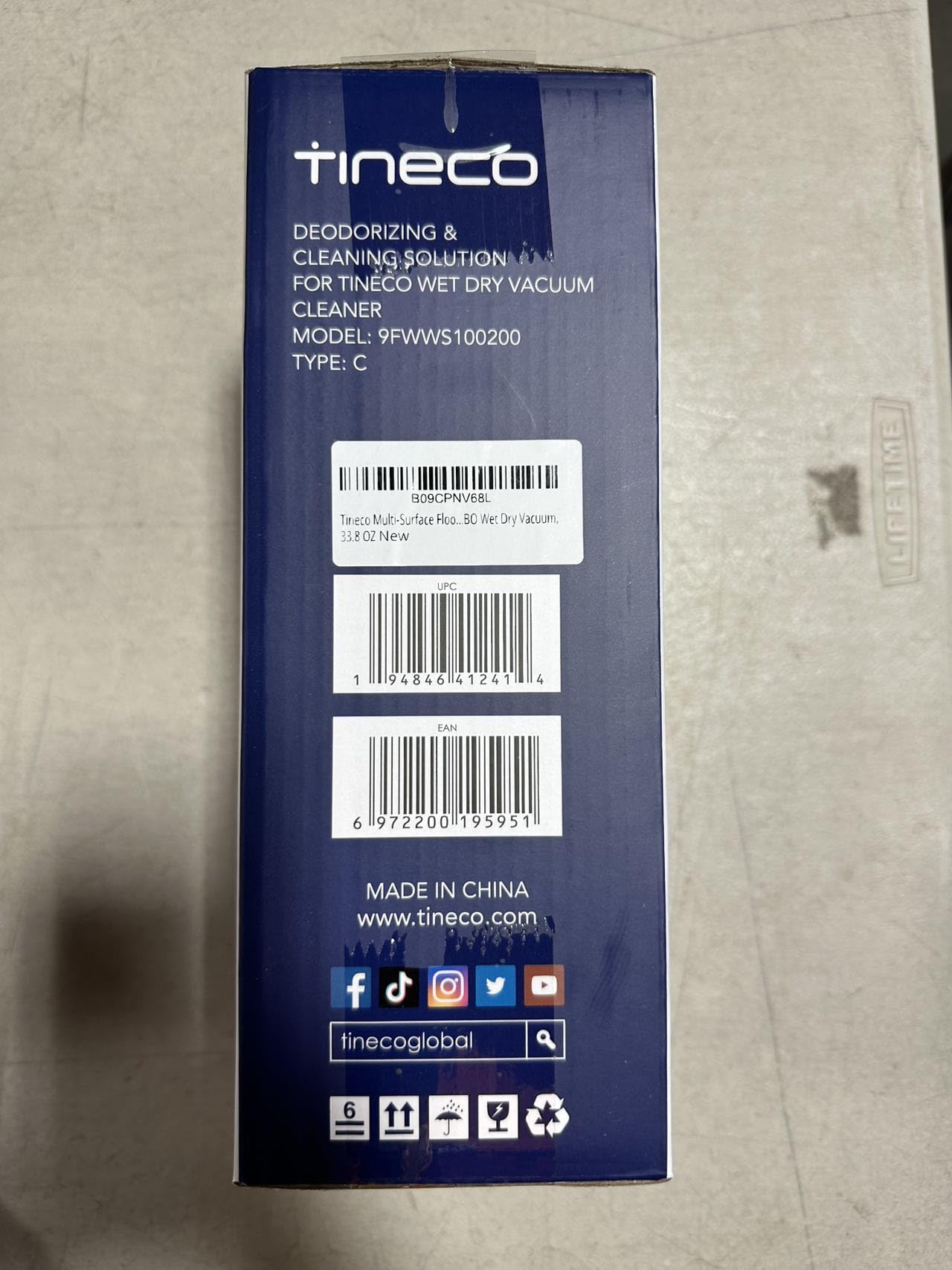 Tineco Floor Cleaning Solution for iFLOOR, iFLOOR 3, FLOOR ONE S3, FLOOR ONE S5, FLOOR ONE S5 COMBO Wet Dry Vacuum (33.8 OZ)