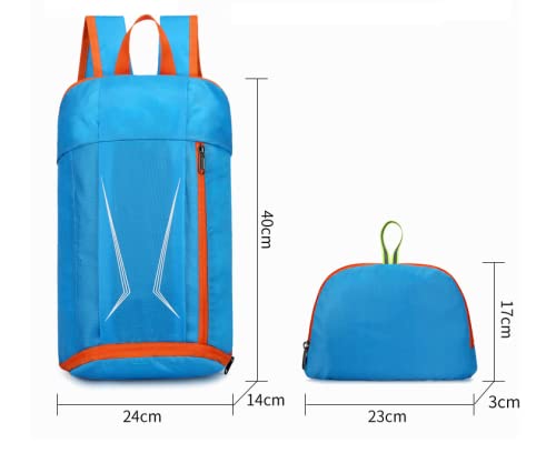 Small Hiking Backpack, 15L Lightweight Travel Backpack Packable Backpack Daypack for Women Men (Black)