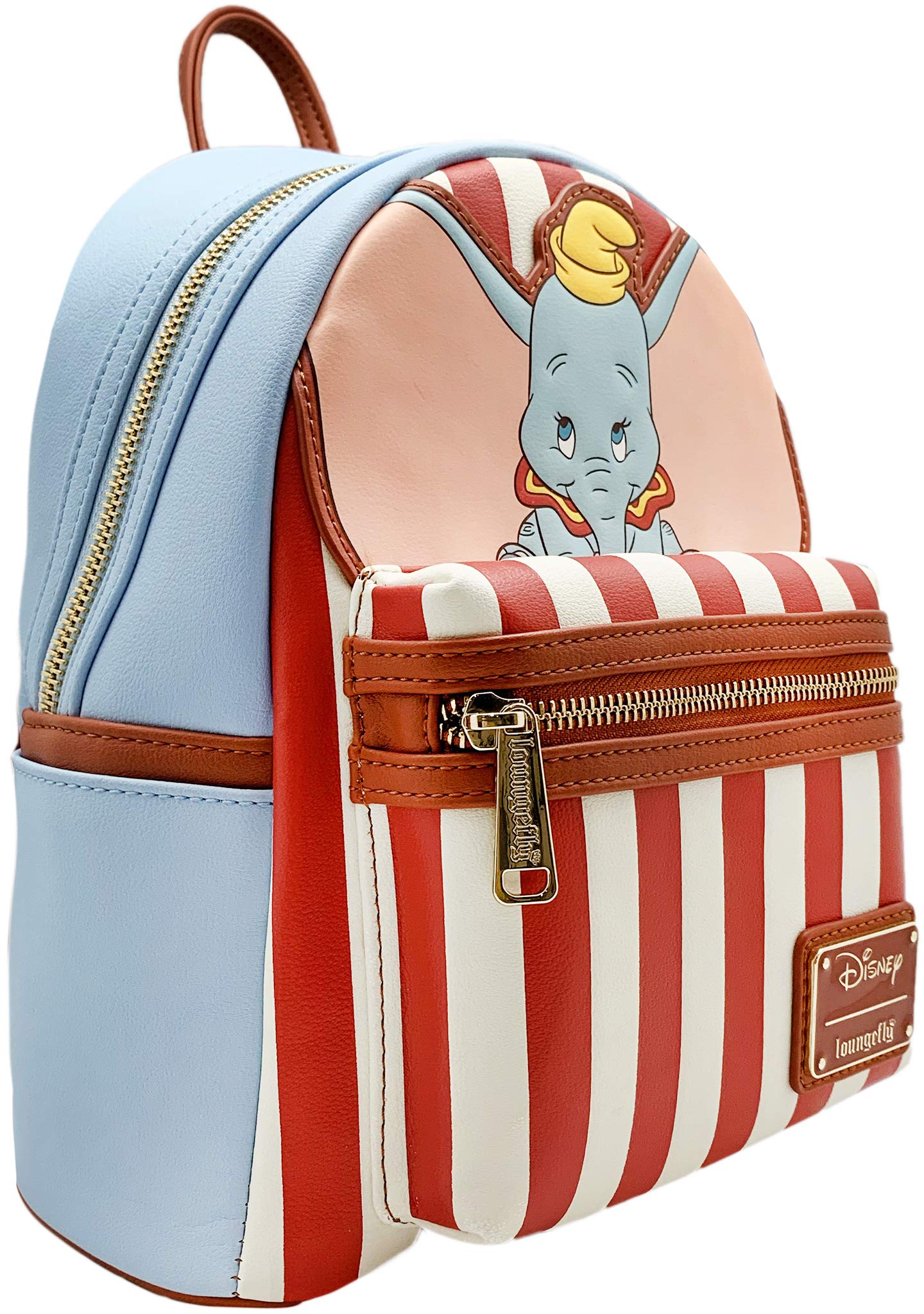 LOUNGEFLY X DISNEY Dumbo Stripe Star of The Show Mini Backpack