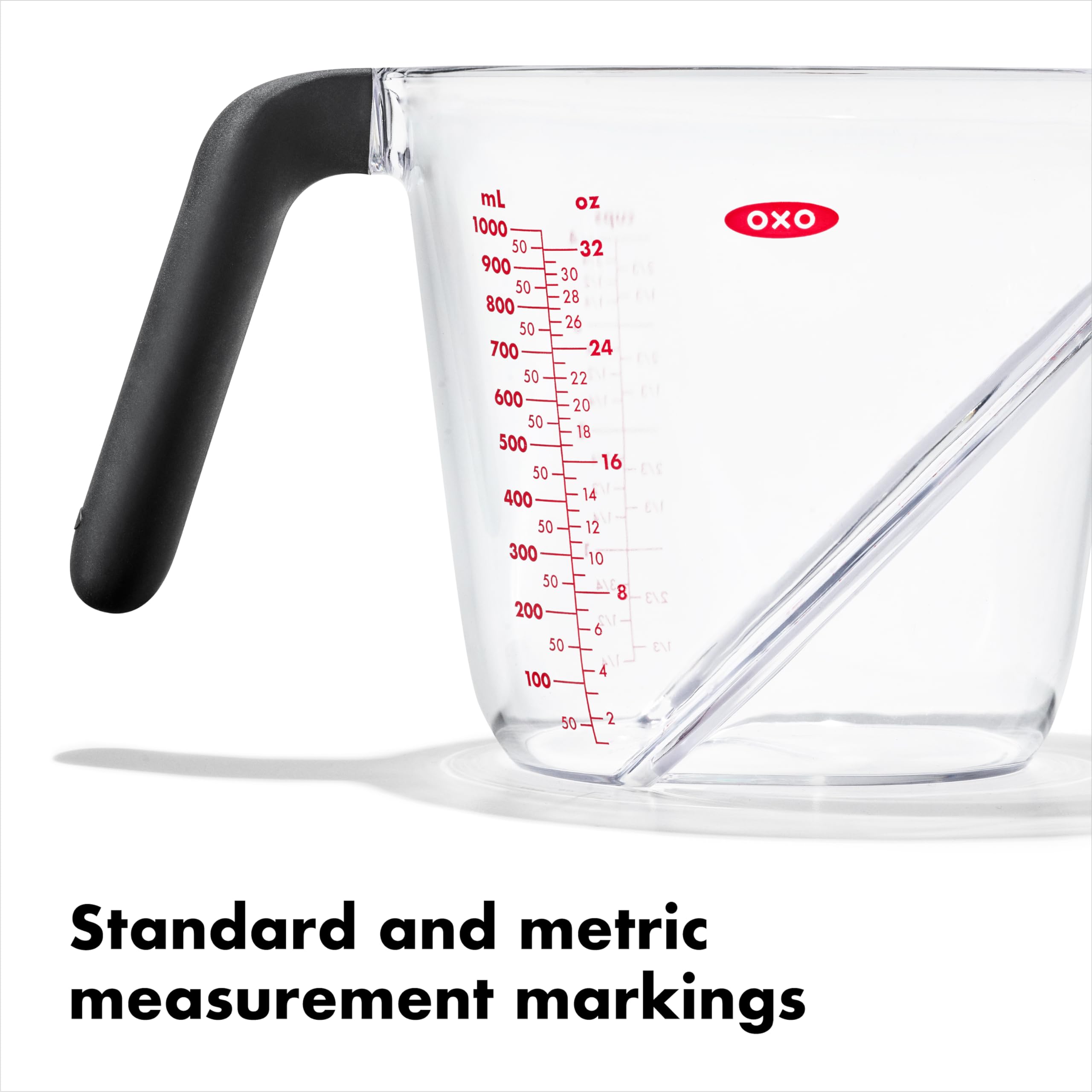 OXO Good Grips 3-Piece Angled Measuring Cup Set, Black