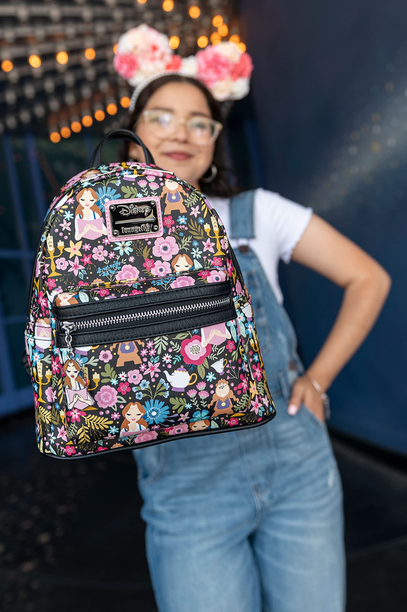 Loungefly Disney Beauty and the Beast Belle Floral Backpack