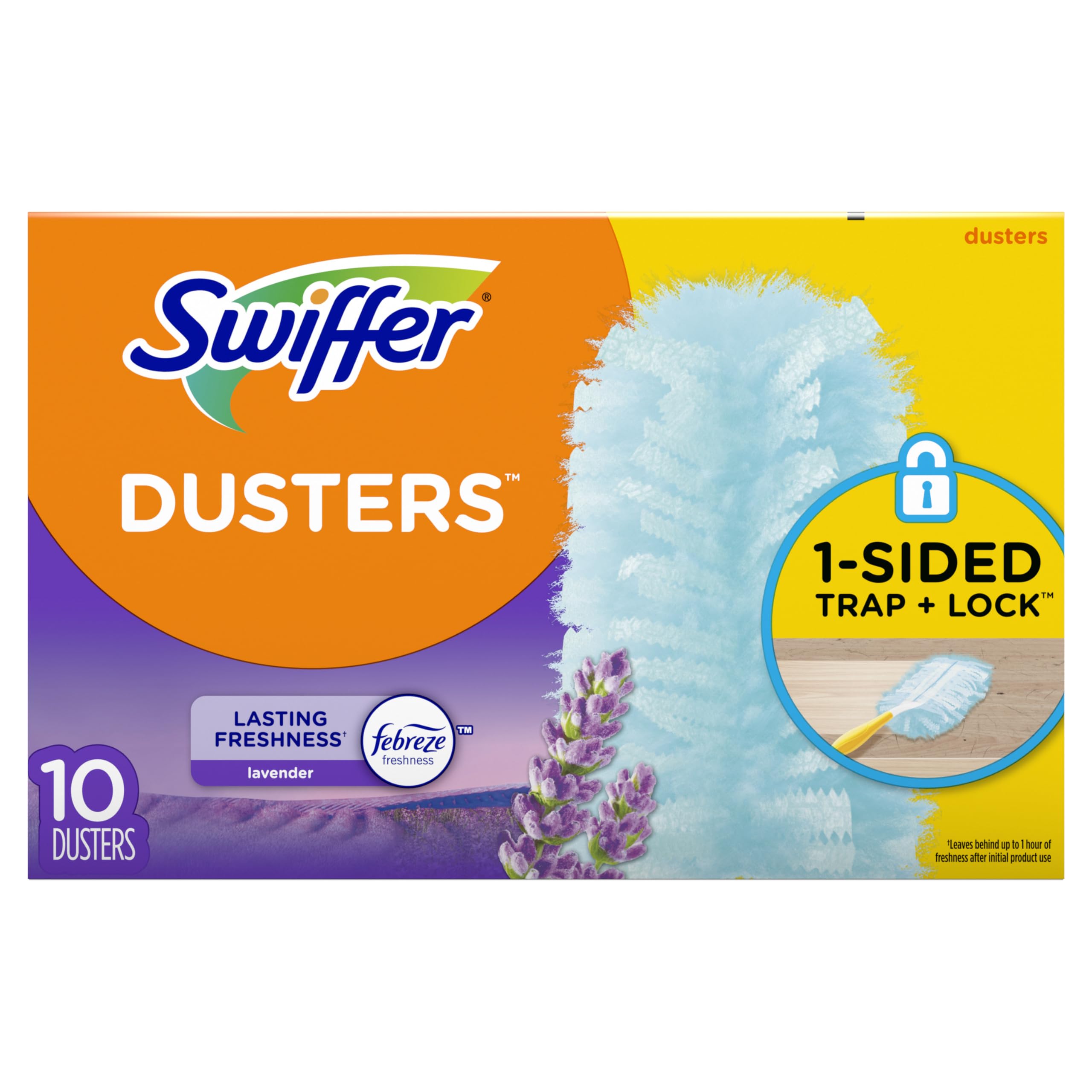 Swiffer 180 Dusters Multi Surface Refills, with Febreze Lavender & Vanilla scent, 10 Count (Packaging May Vary)