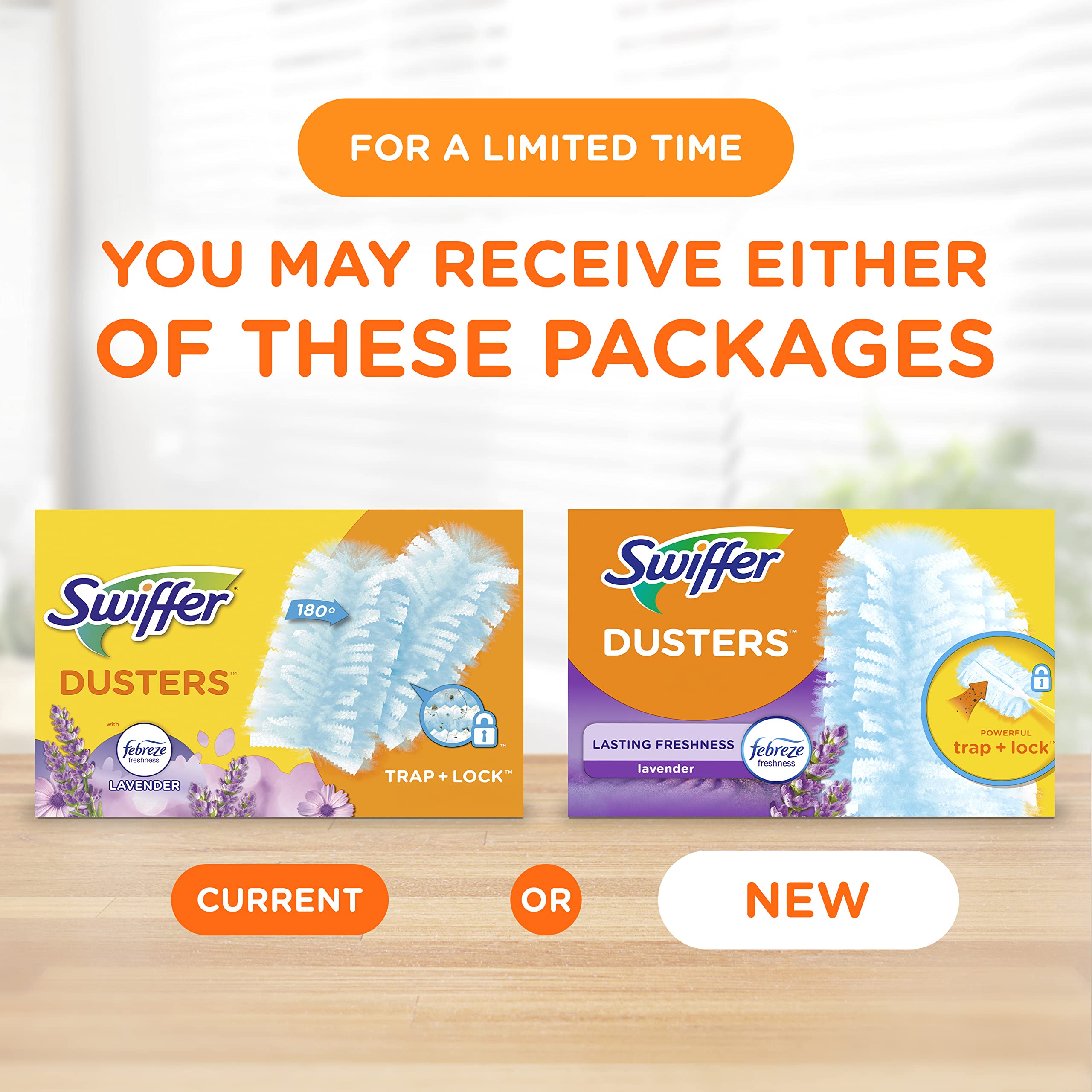 Swiffer 180 Dusters Multi Surface Refills, with Febreze Lavender & Vanilla scent, 10 Count (Packaging May Vary)
