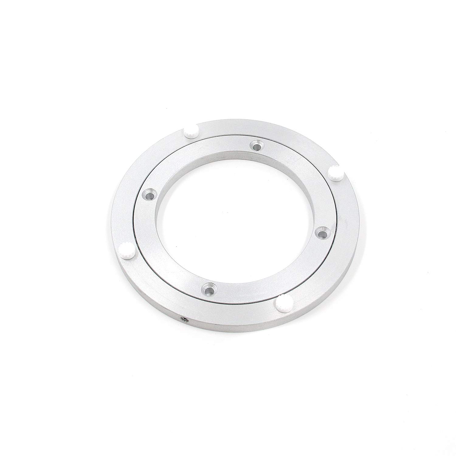 FarBoat Turntable 5.5-Inch Turntable Bearing Stand Heavy Duty Aluminum Alloy 360 Degree Rotating Swivel Plate Heavy Loads Base for Round Table