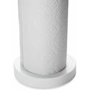 KOHLER Paper Towel Holder with Weighted Base, Tension Loop, Quick One Handed Tear, (Fits Standard and Oversized Rolls), Charcoal