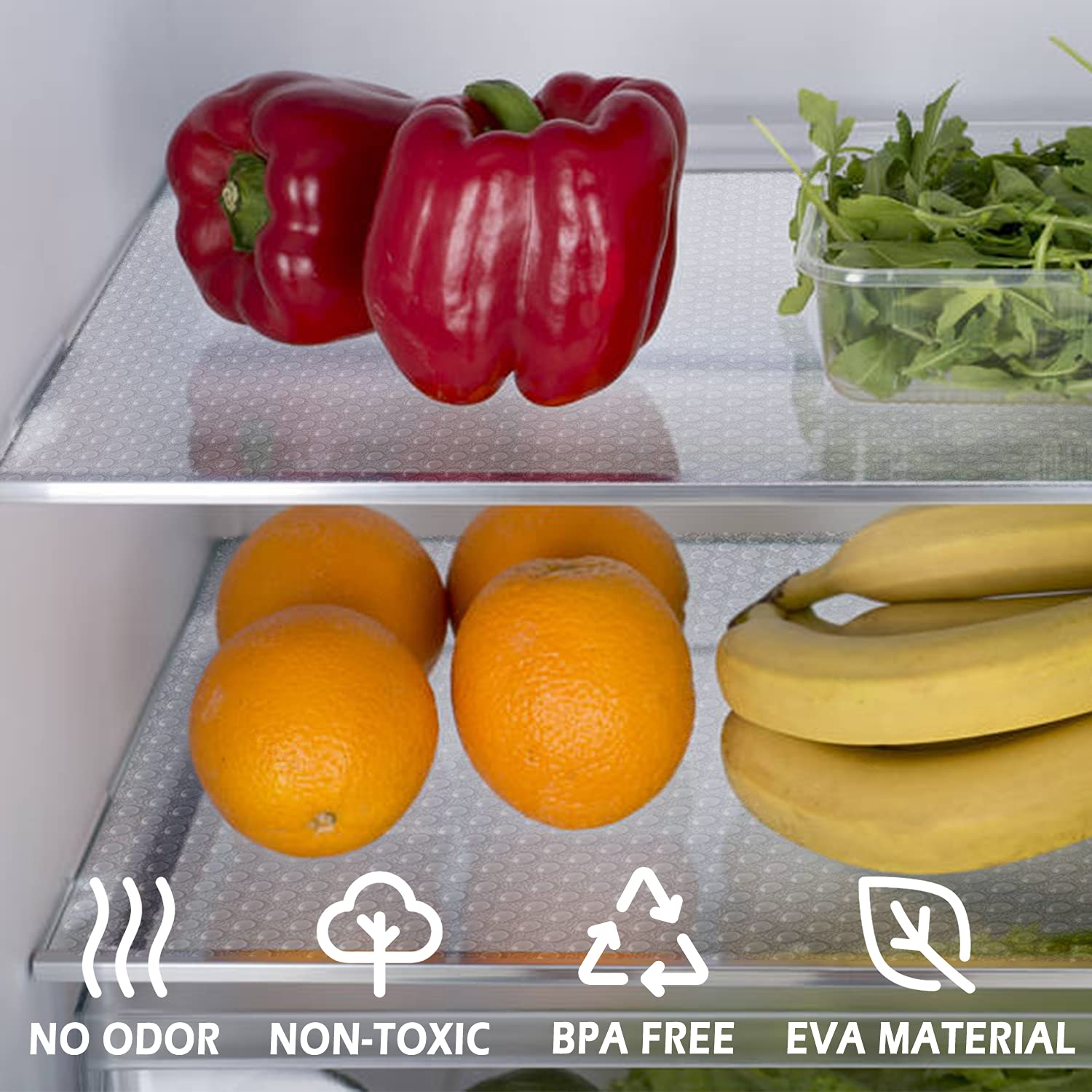 Shelf Liner, Raydior Drawer Liner Non-Slip Washable, 12in×20Ft Cabinet Liner Non-Adhesive Shelf Liners for Kitchen Cabinets, Wire Shelves, Refrigerator Liners Come with 6pcs Drawer Divider (Clear)