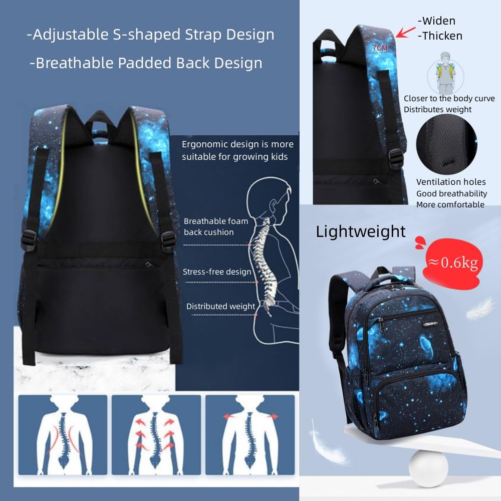 Kids Backpack for Boys Girls Nylon Elementary School Bags Durable Children Bookbags Casual Travel Back Pack