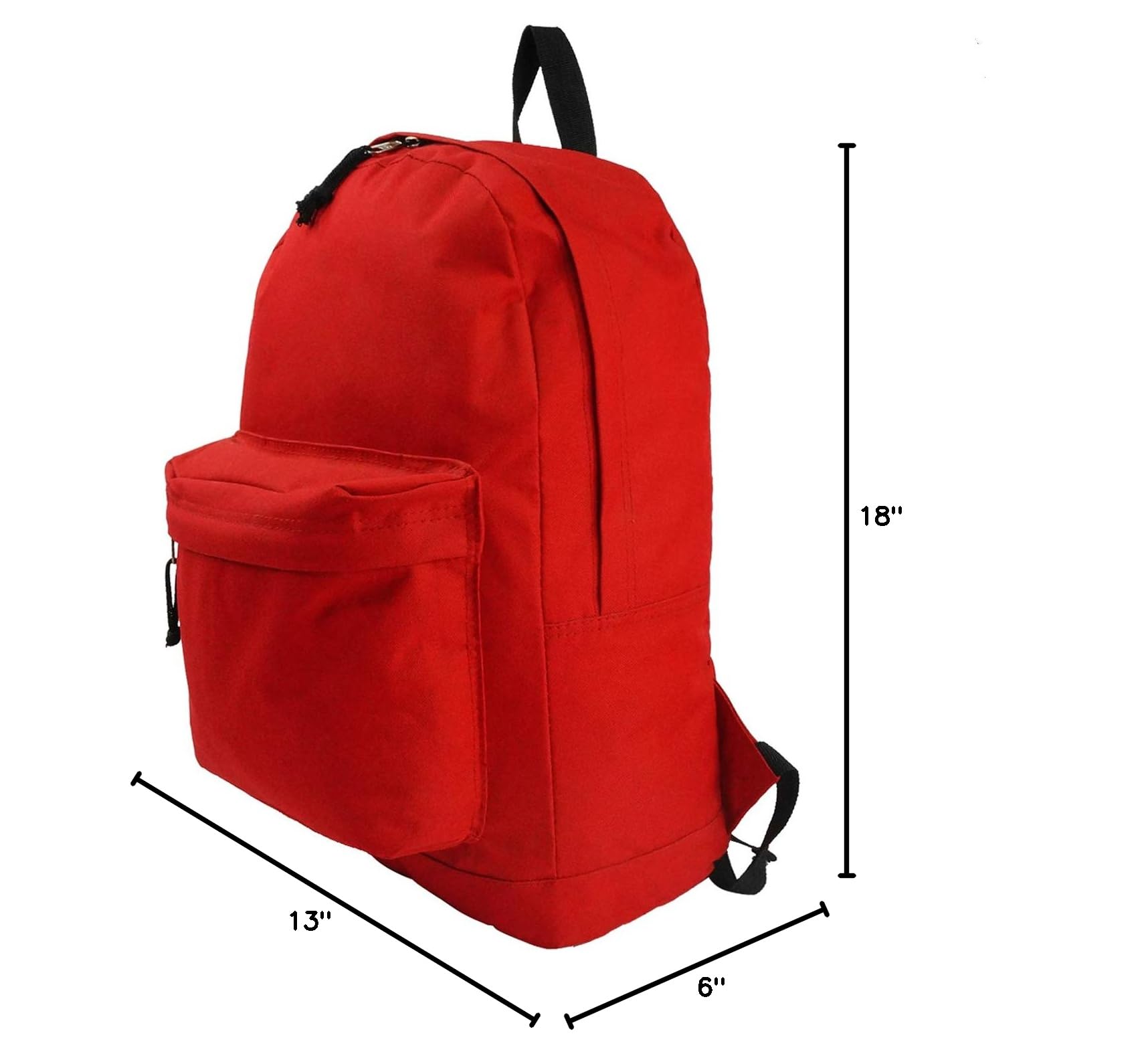 K-Cliffs Classic Bookbag Basic Backpack School Bookbag Student Simple Emergency Survival Daypack 18 Inches