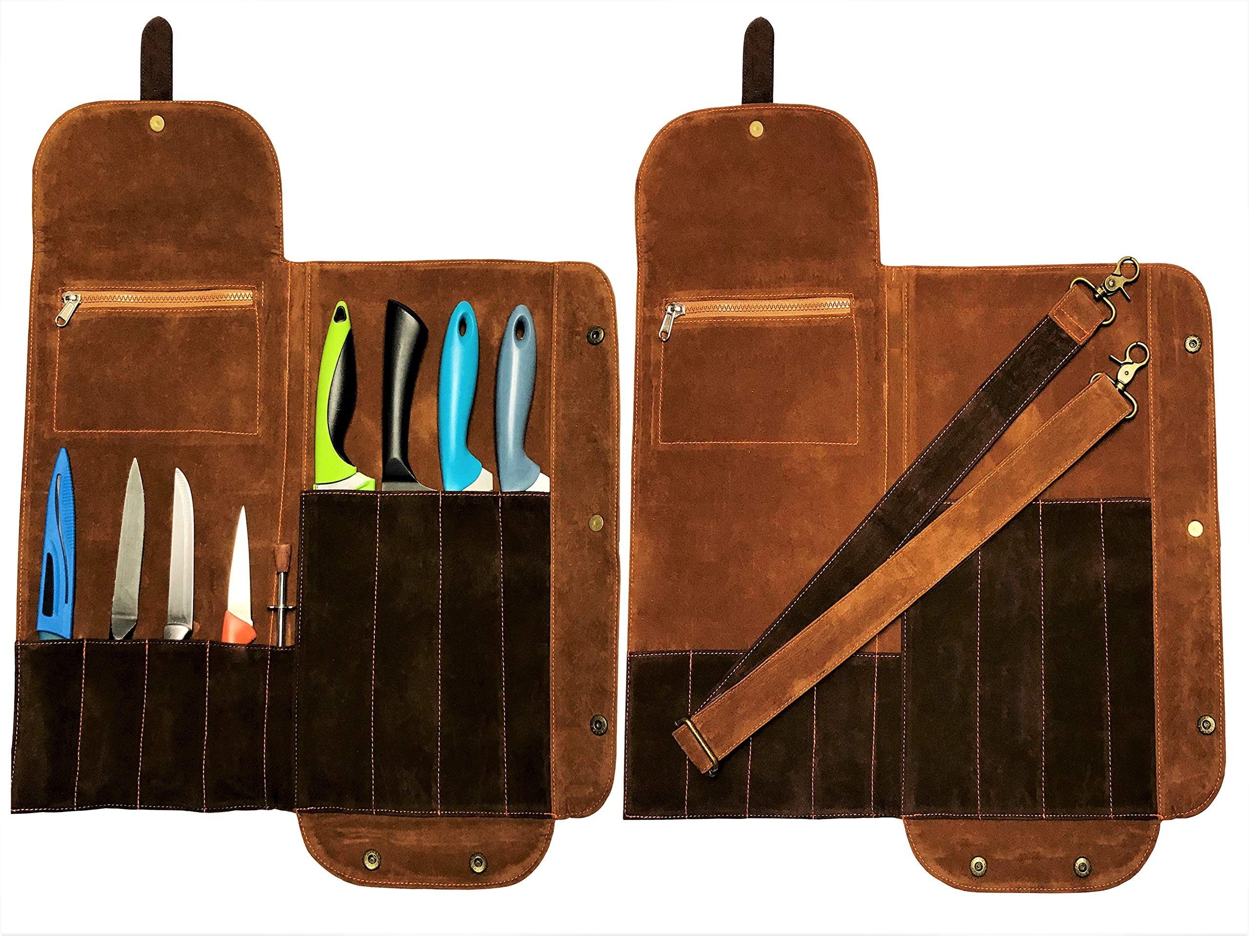 MiM Houston Chef's Knife Roll Chef Knife Bag Knife Bag Backpack (Cross Body) Knife Bag for Chefs Unique Gift For Him Limited Edition