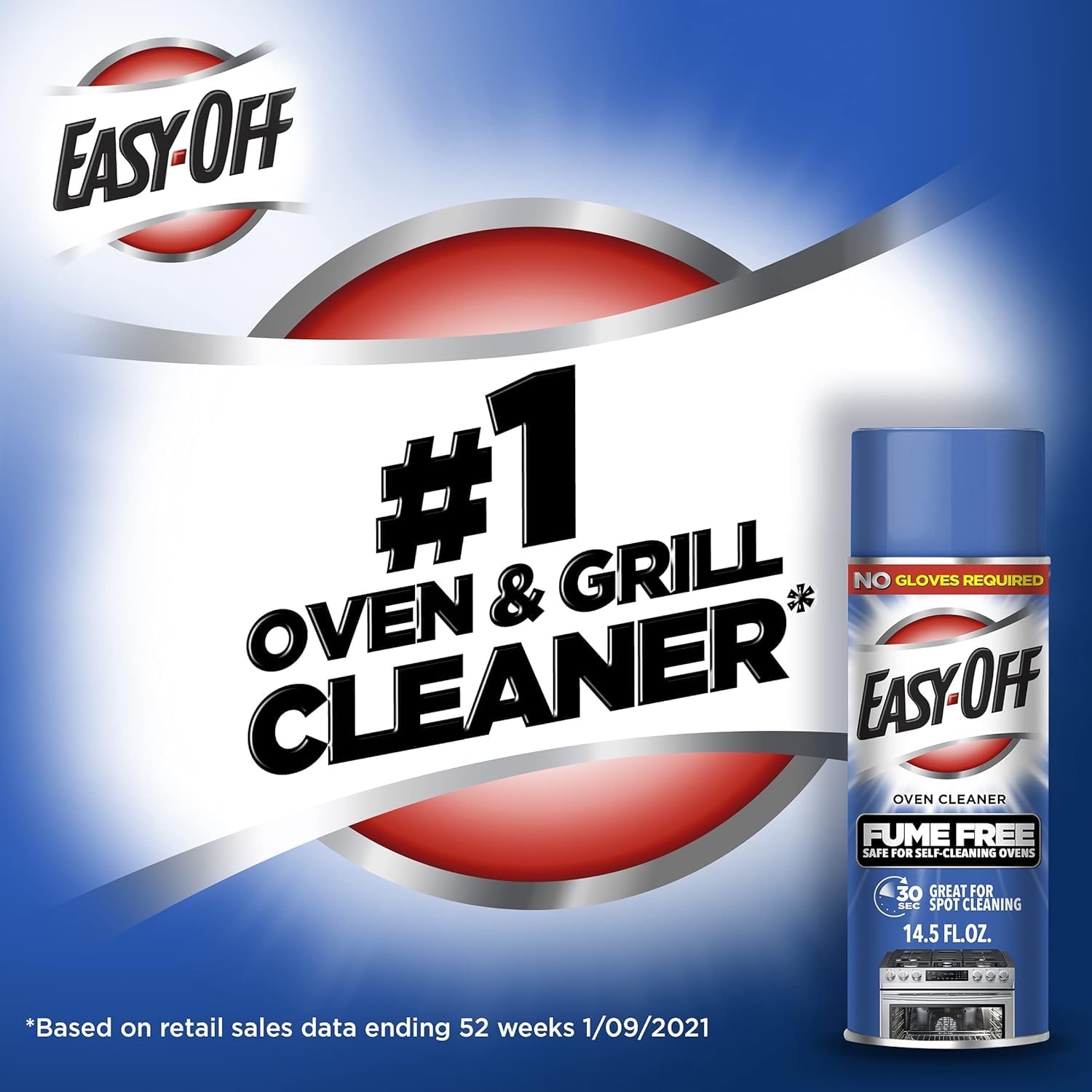 Easy-Off Fume Free Oven Cleaner Spray, Lemon, 24oz, Removes Grease