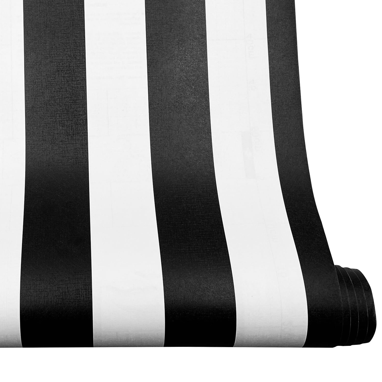 SimpleLife4U Black and White Stripe Self-Adhesive Shelf Liner Contact Paper 17.7 Inch By 9.8 Feet