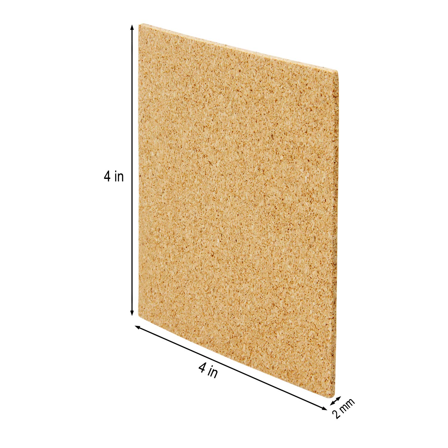 Blisstime 36 Pcs Self-Adhesive Cork Round for DIY Coasters, 4"x 4" Cork Circle, Cork Tiles, Cork Mat, Cork Sheets with Strong Adhesive-Backed